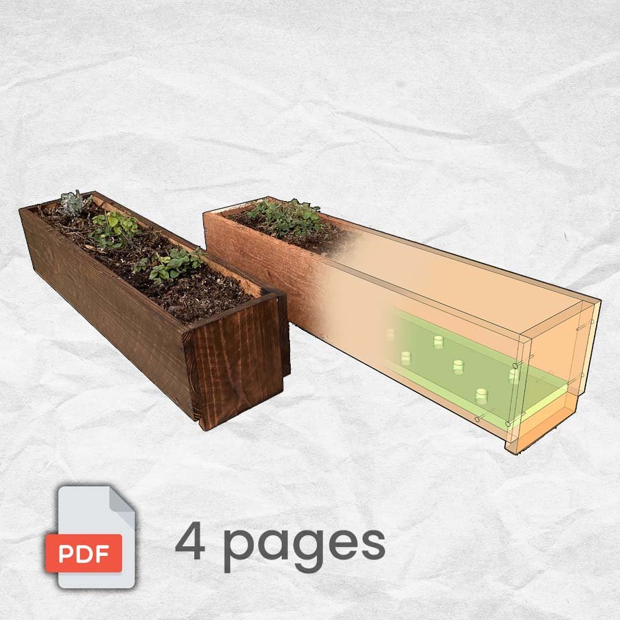 Leaning Planter Box Plans — Bob's Wood Stuff