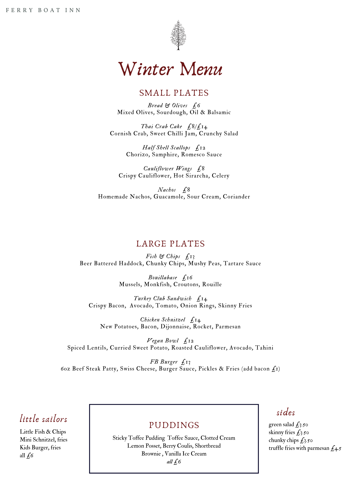 Winter Menu — home