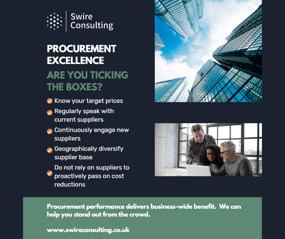 Procurement Excellence: The Difference Between Good and Great — Swire ...