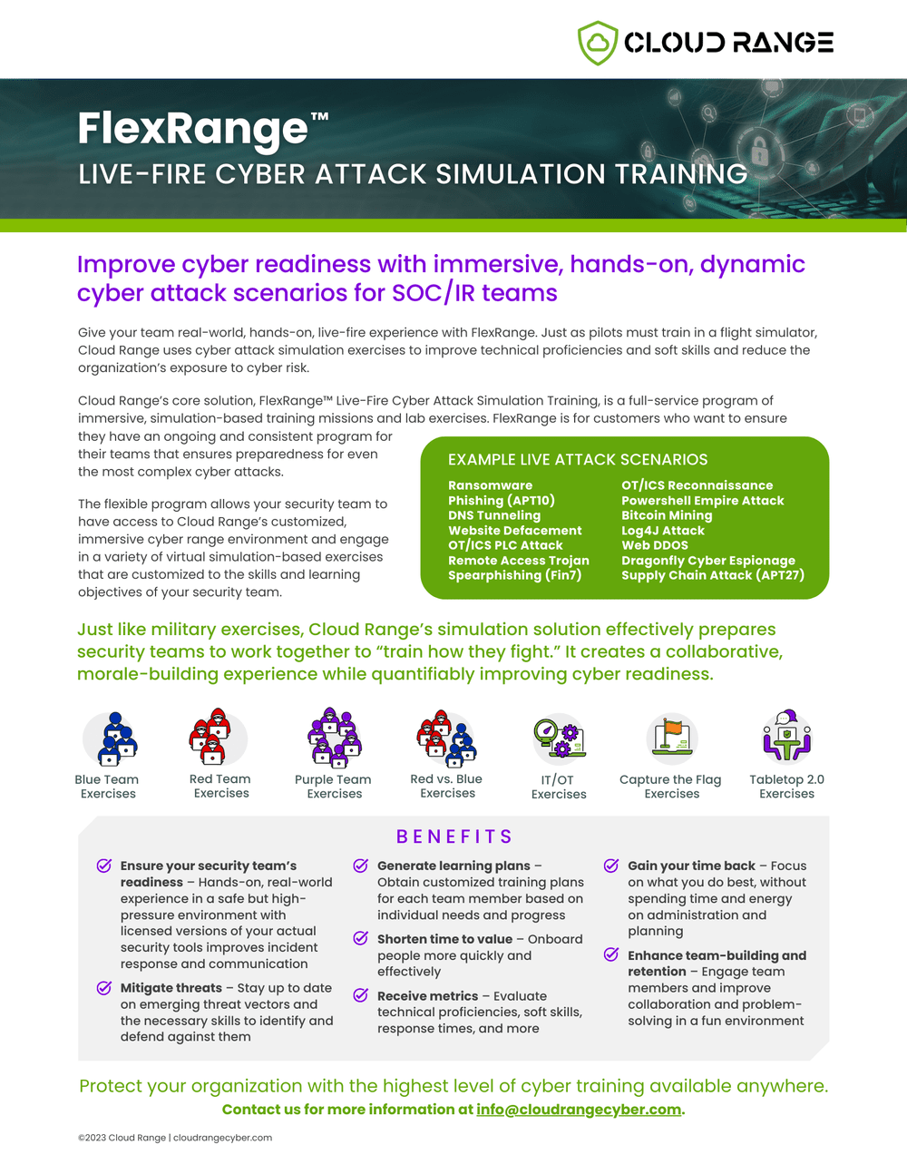 Resources: FlexRange Data Sheet | Cloud Range