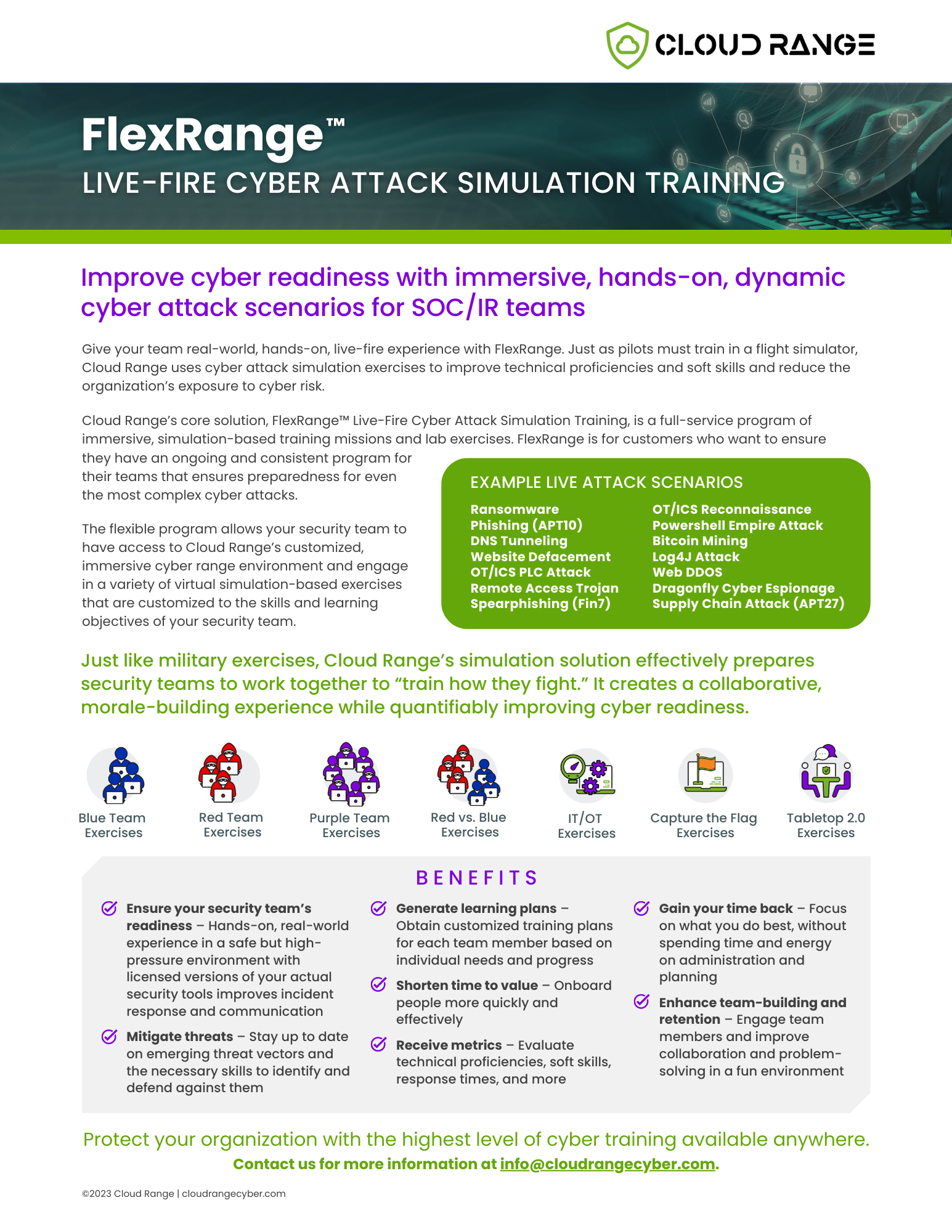 Resources: FlexRange Data Sheet | Cloud Range