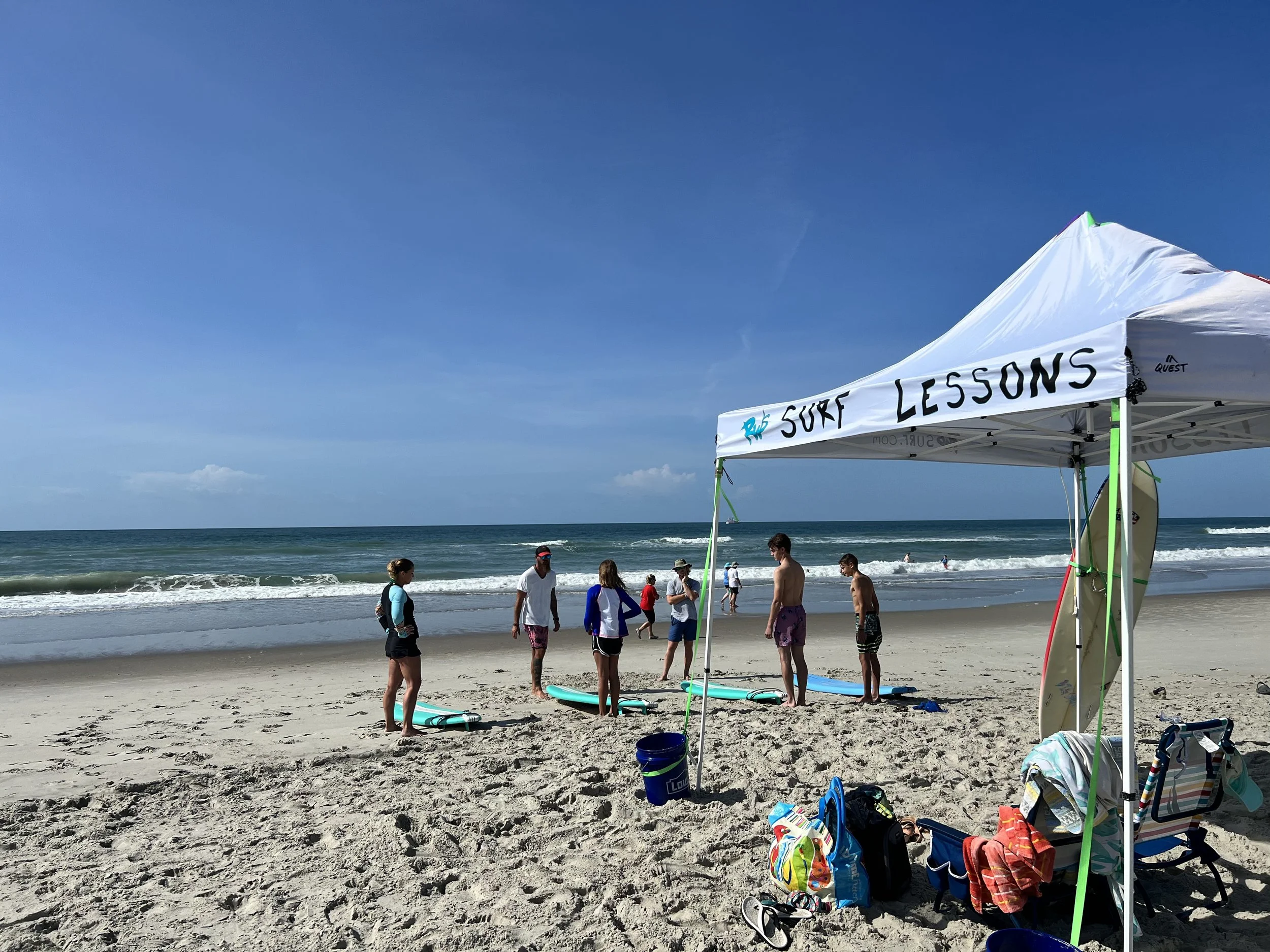RWS surf lessons and surfboard rentals in Emerald Isle
