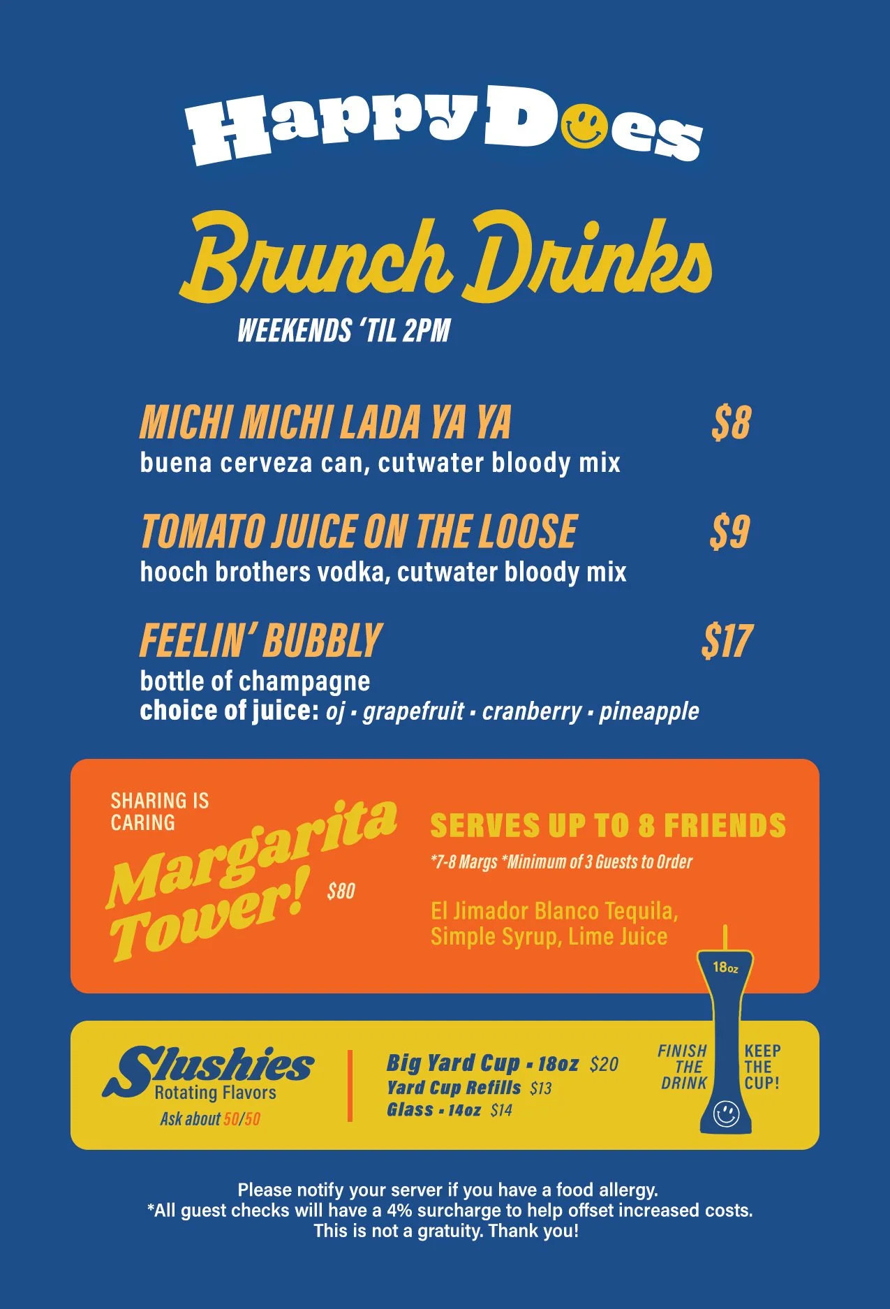 Menu QR — Happy Does Bar