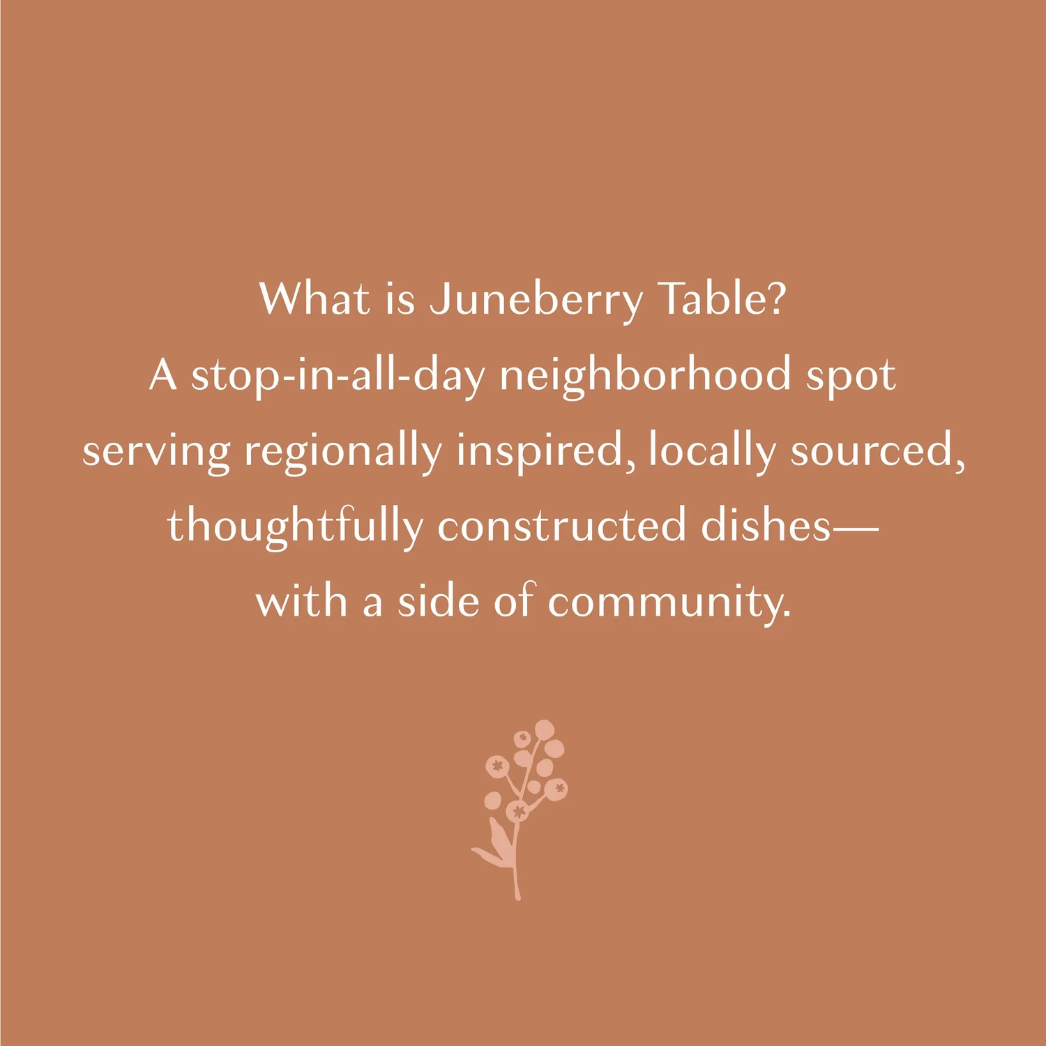 Juneberry Table