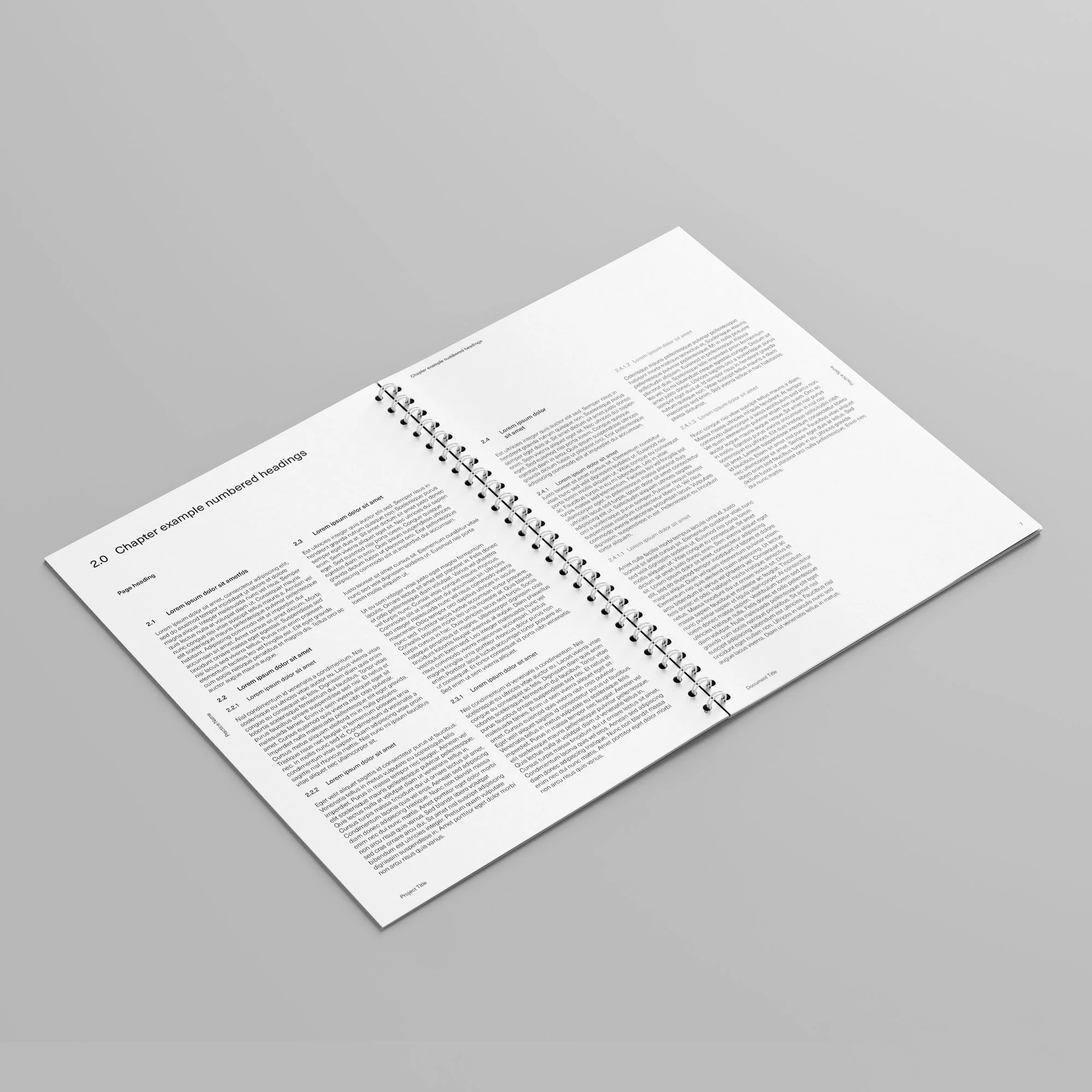 Architecture project sheet A4 — Architecture templates