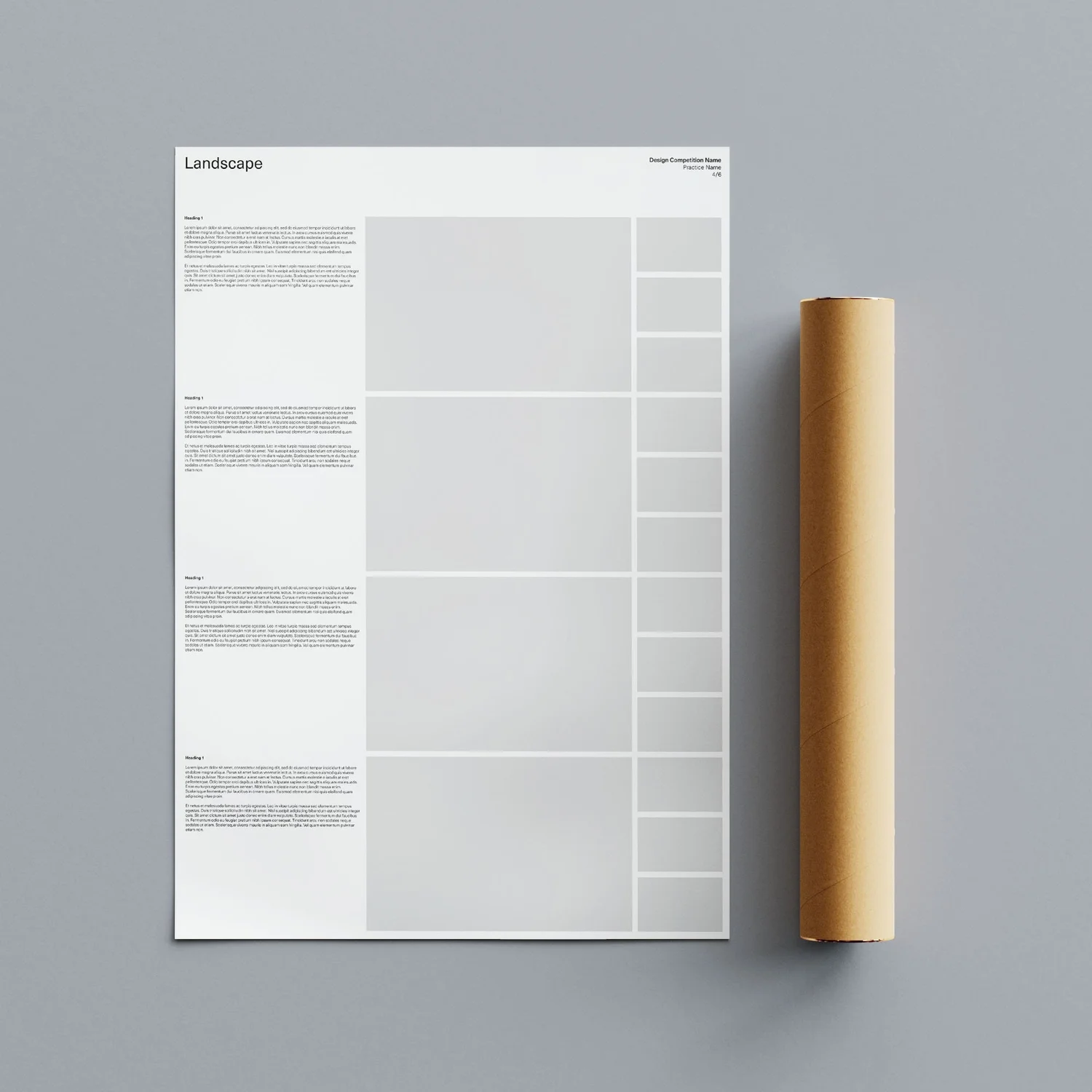 Architectural design competition template A1 format — Architecture ...