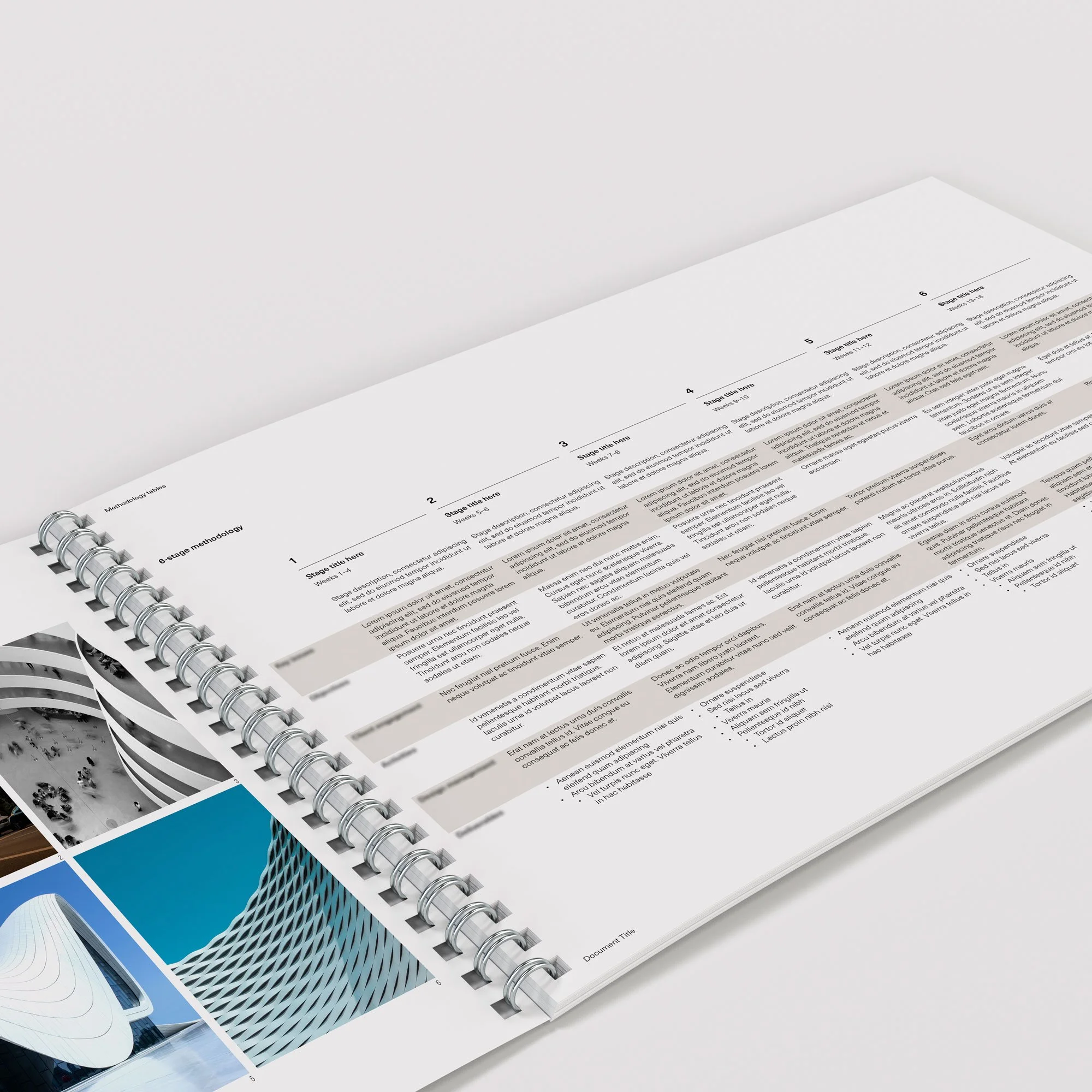 Architecture project sheet A4 — Architecture templates