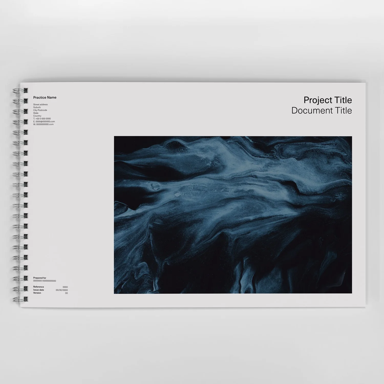 Architecture project sheet A3 — Architecture templates