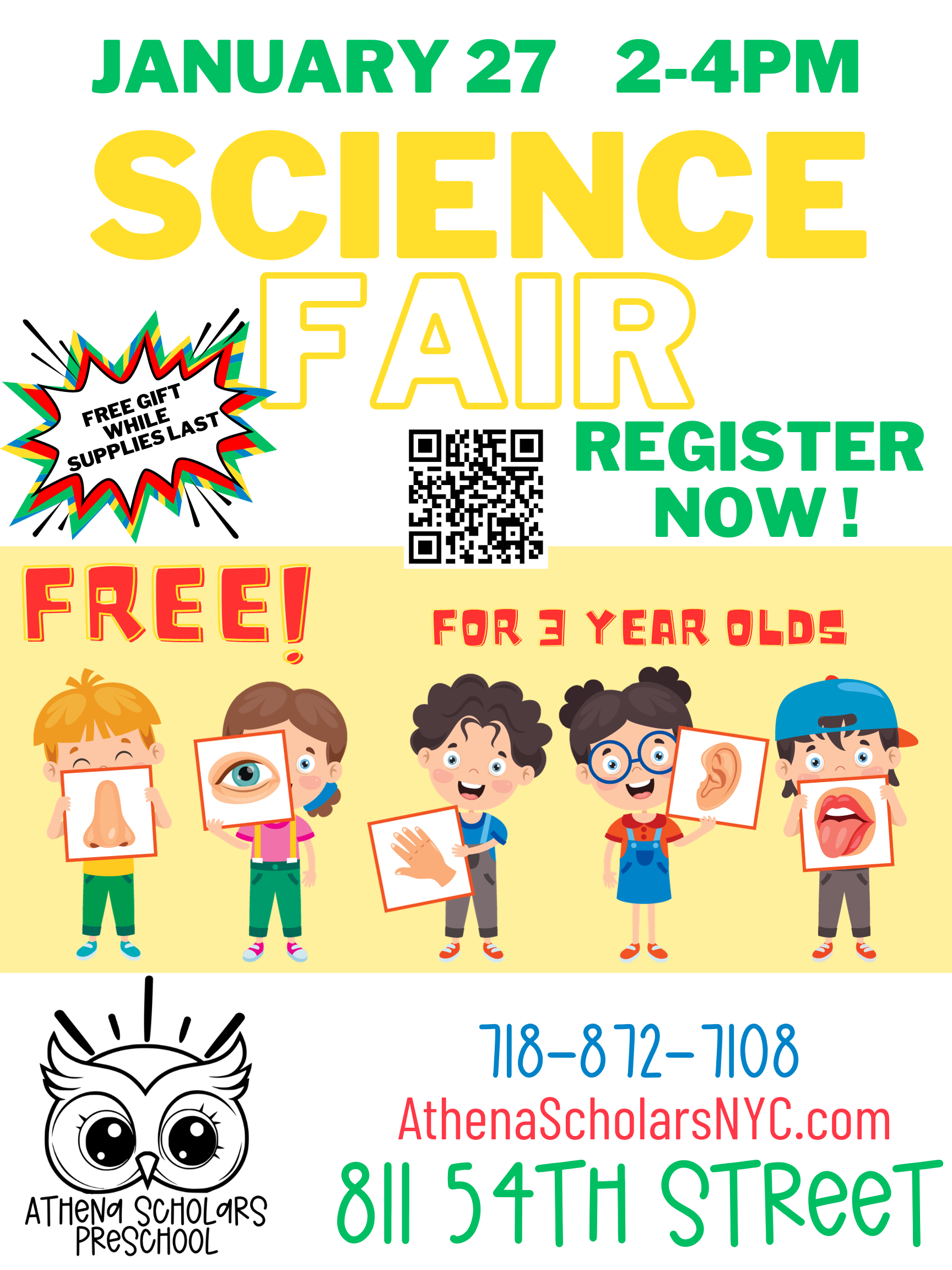 Science Fair Registration — Athena Scholars Preschool