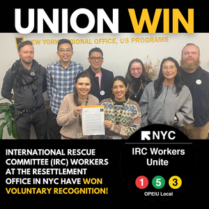 International Rescue Committee Workers in NYC Win Union with OPEIU ...