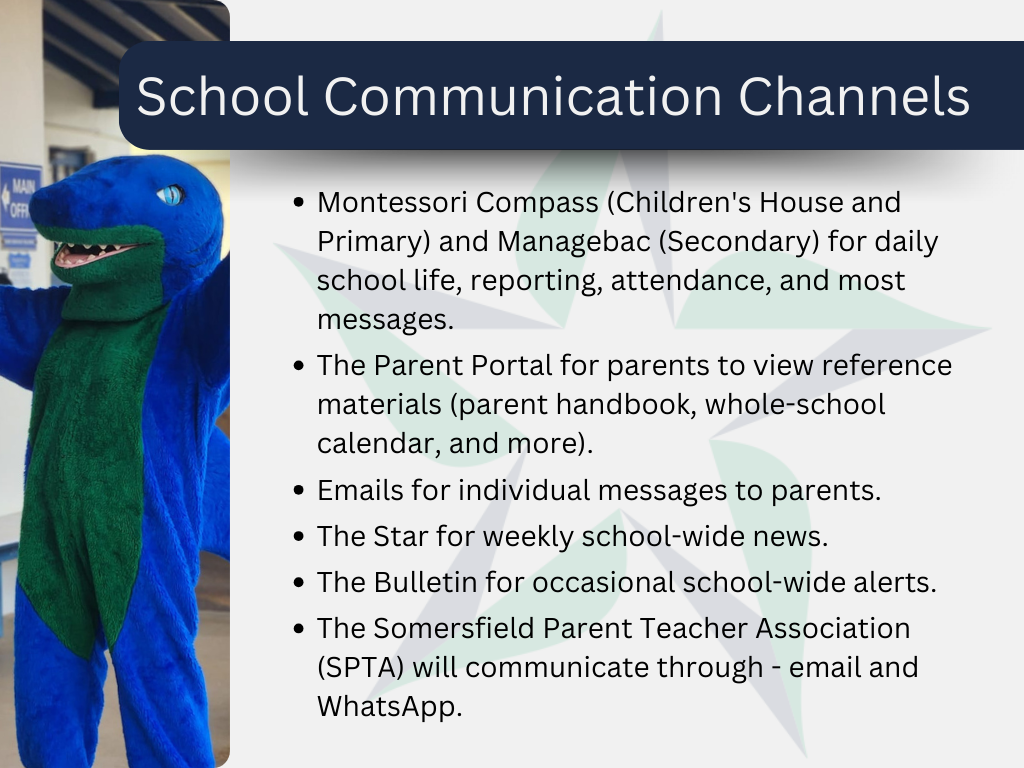 Parent Communications Guide — Somersfield Academy