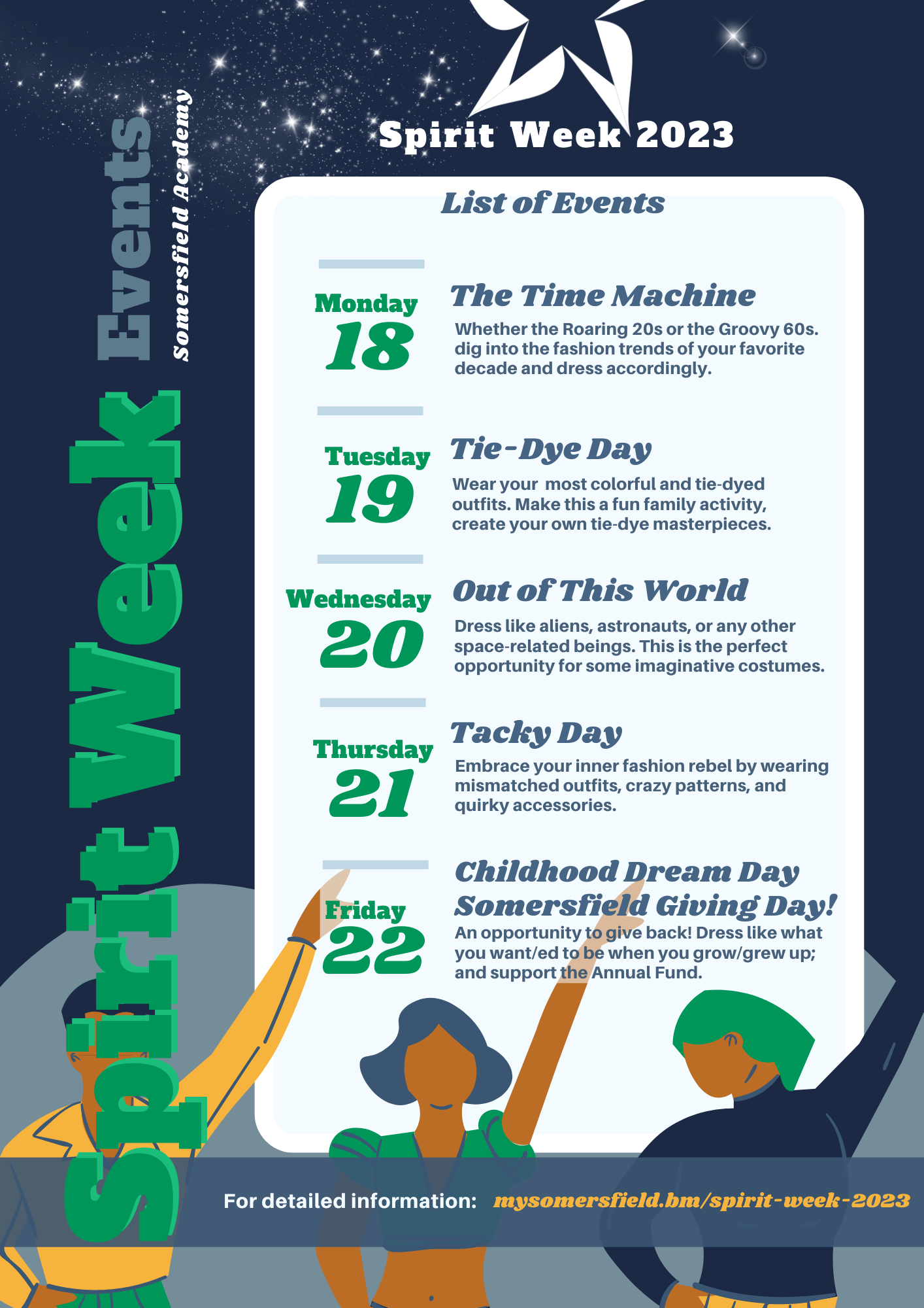 Get Ready to Unleash Your Spirit at Spirit Week 2023-24! — Somersfield ...