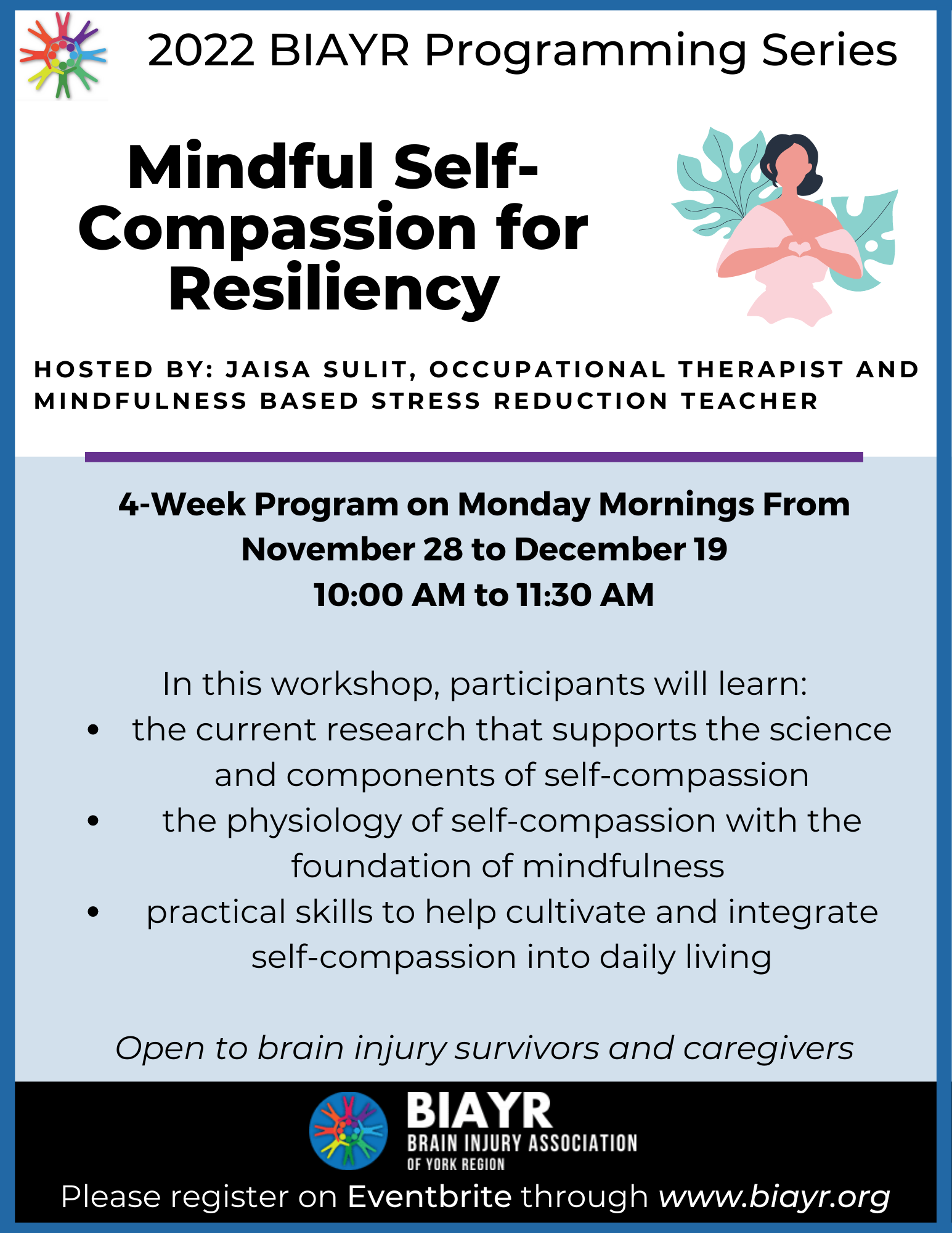 Mindful Self-Compassion for Resiliency - 2022 BIAYR Programming Series ...