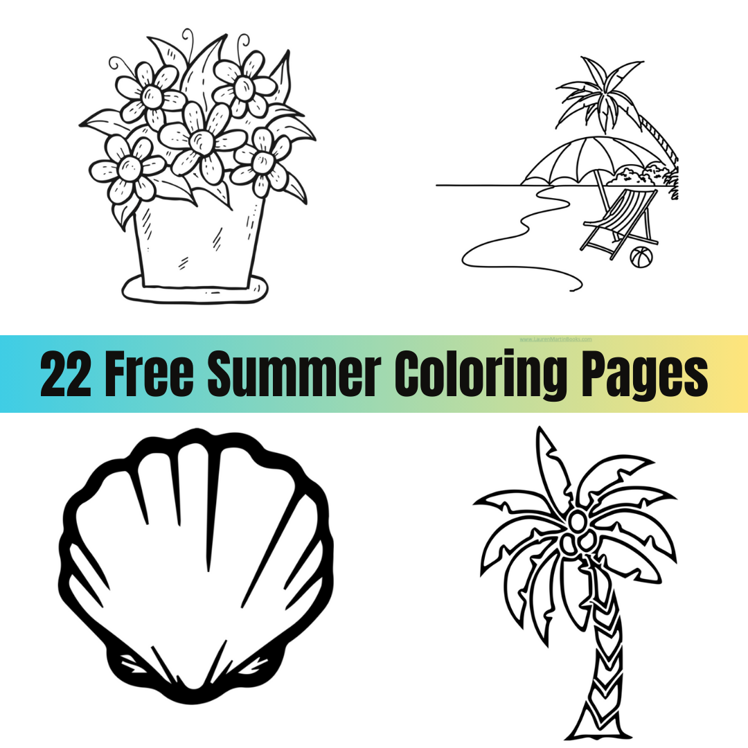 Free Printable Summer Coloring Pages PDF — Lauren Martin