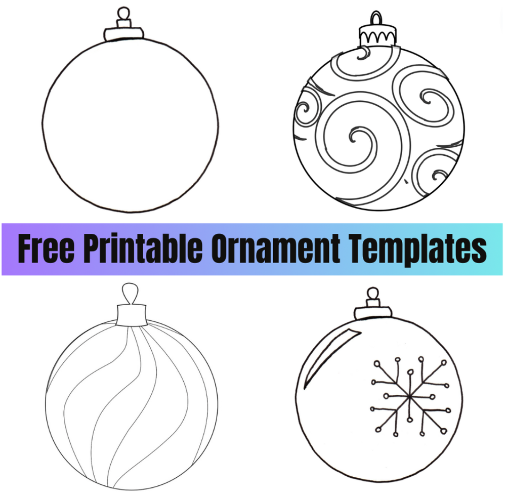 Free Ornament Template Craft Printable PDF — Lauren Martin