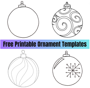 Free Ornament Template Craft Printable PDF — Lauren Martin