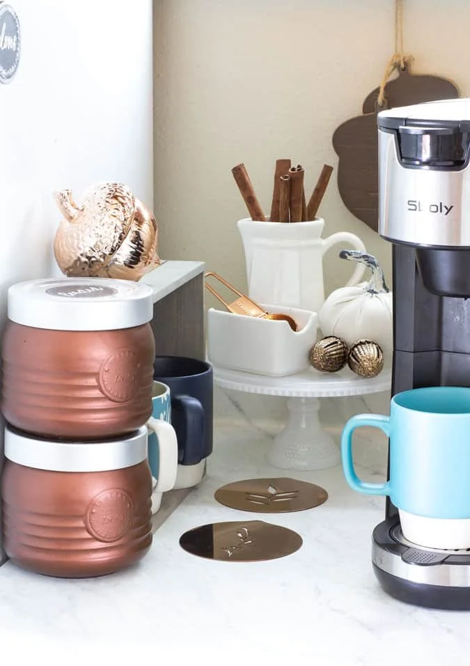 Kitchen Coffee Station Ideas for Fall | Wonderful Wednesday Blog Hop ...