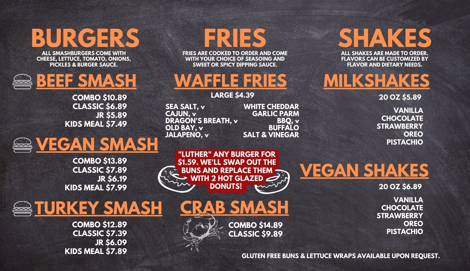 Menus — Sugar Shack Donuts