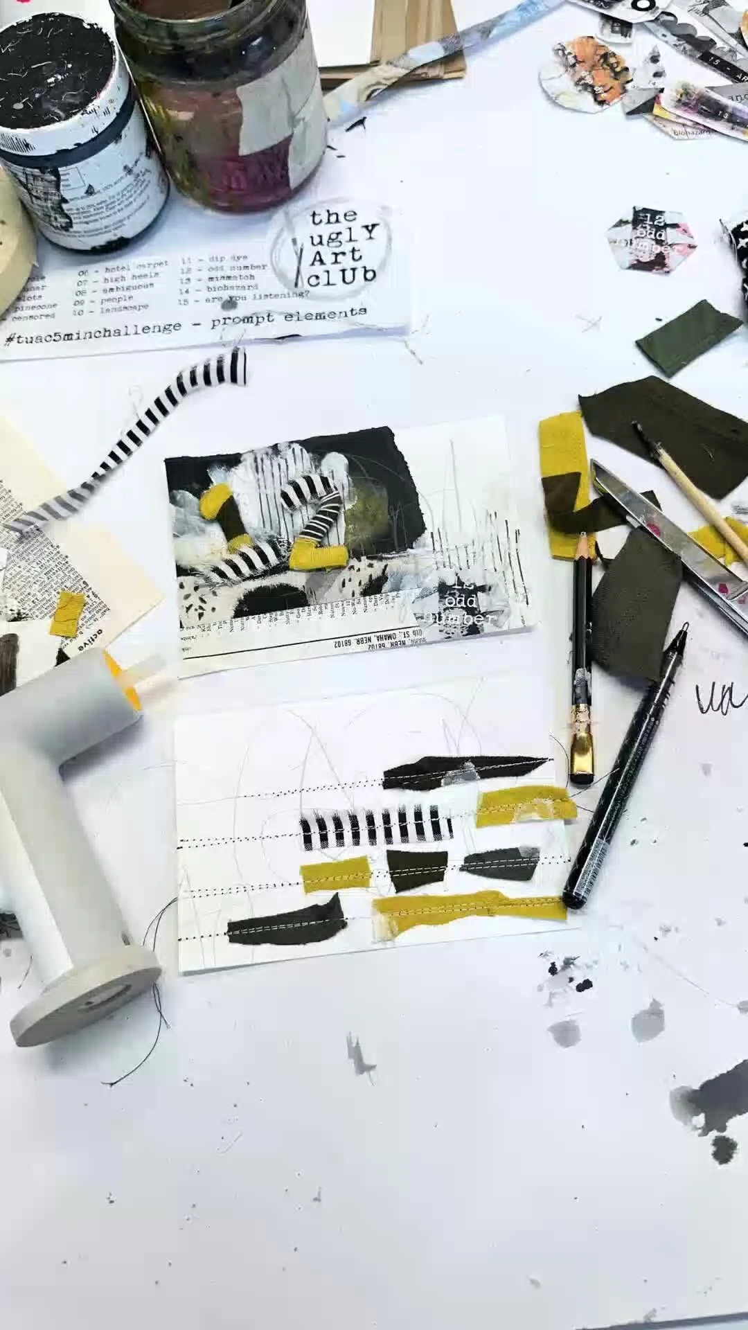 Teal Messy Inky Artist Papers DIGITAL DOWNLOAD Set 1 — BB Henry Art