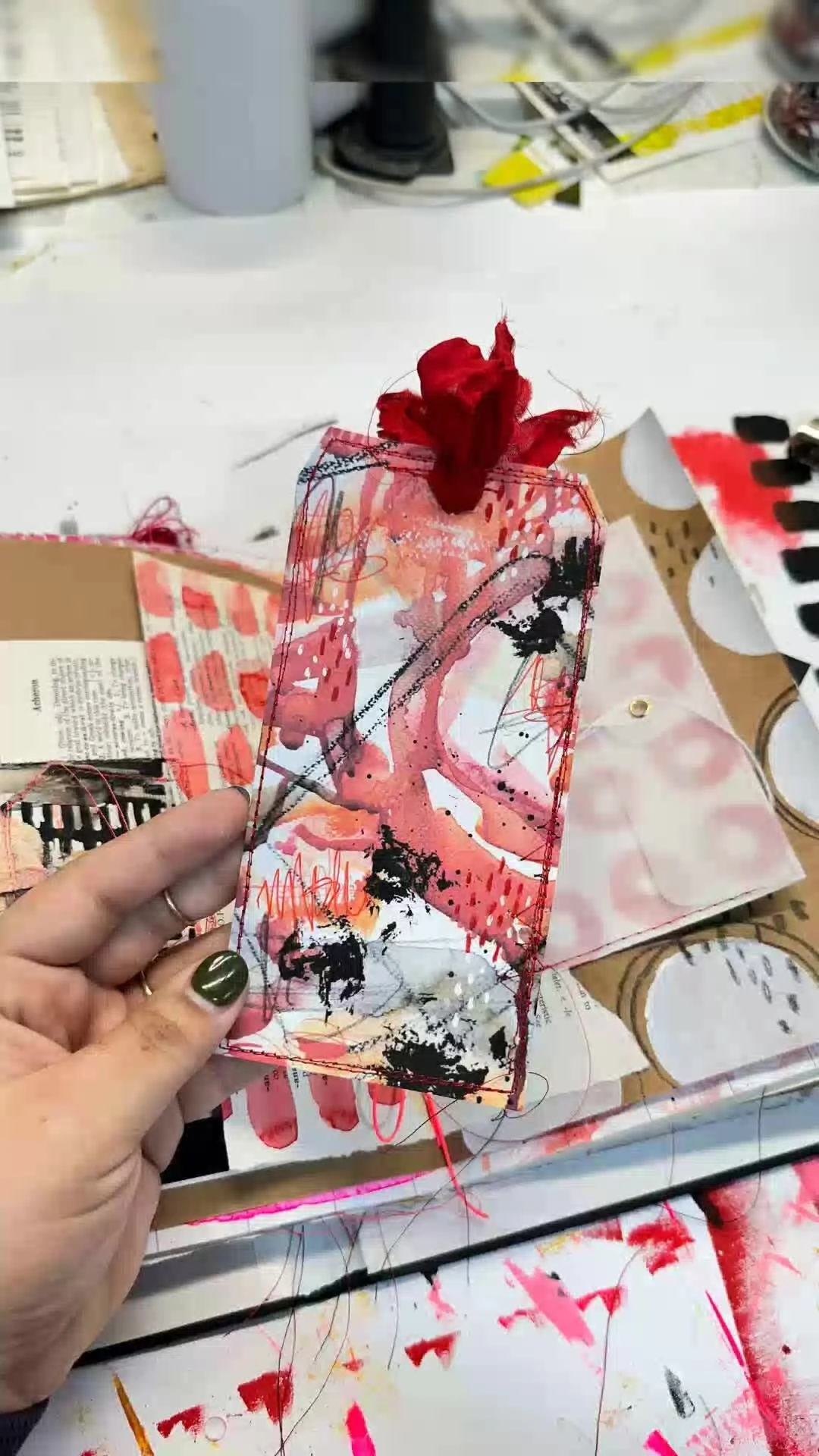 Teal Messy Inky Artist Papers DIGITAL DOWNLOAD Set 1 — BB Henry Art