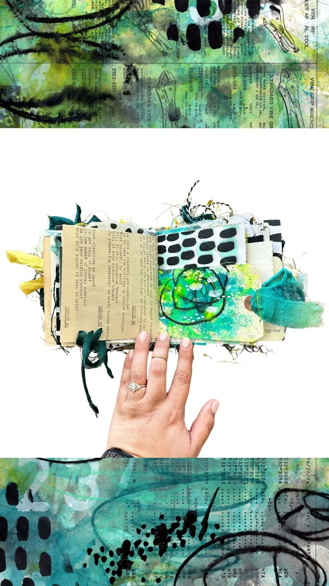 Black Messy Inky Artist Papers DIGITAL DOWNLOAD Set 5 — BB Henry Art