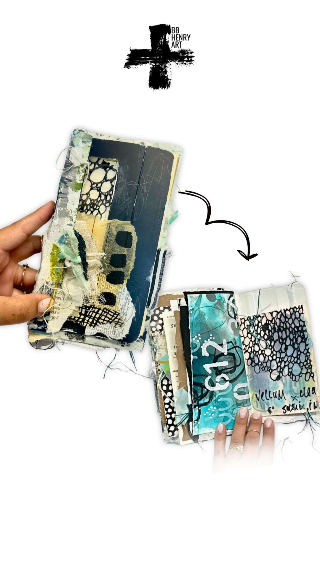 Quick Cohesive Collage Journal Spreads — BB Henry Art