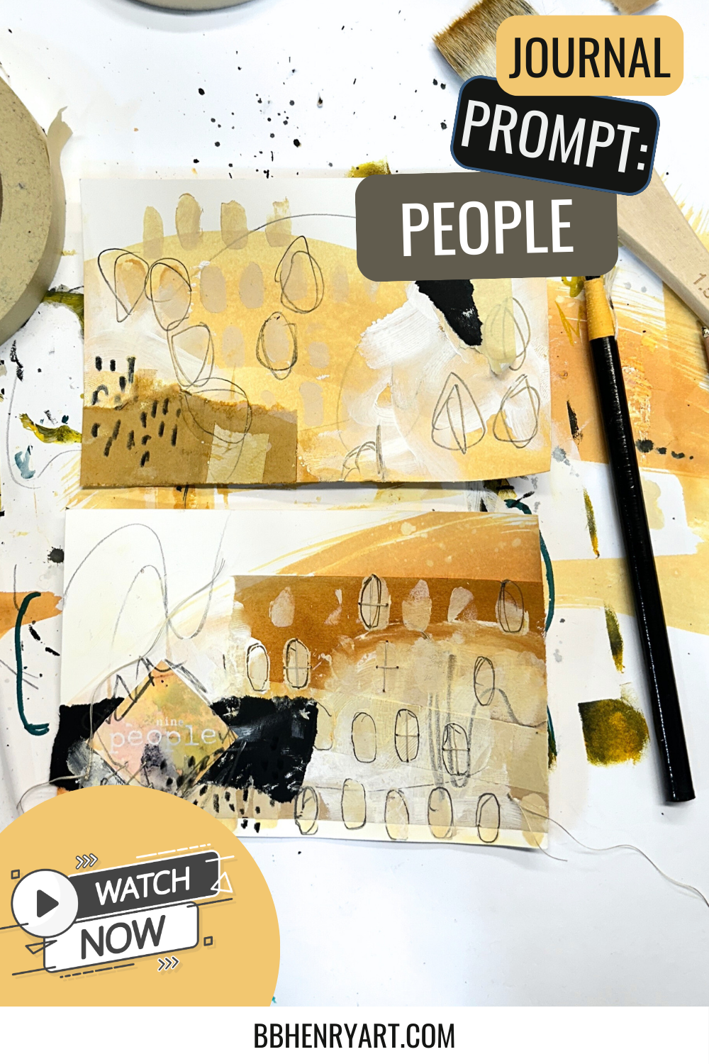 Abstract Faceless Crowd - "People" Prompt - 5 Minute Challenge — BB ...