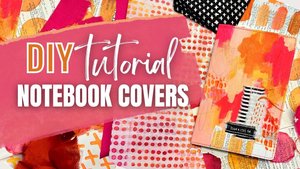 DIY Pink and Orange Altered Notebook — BB Henry Art