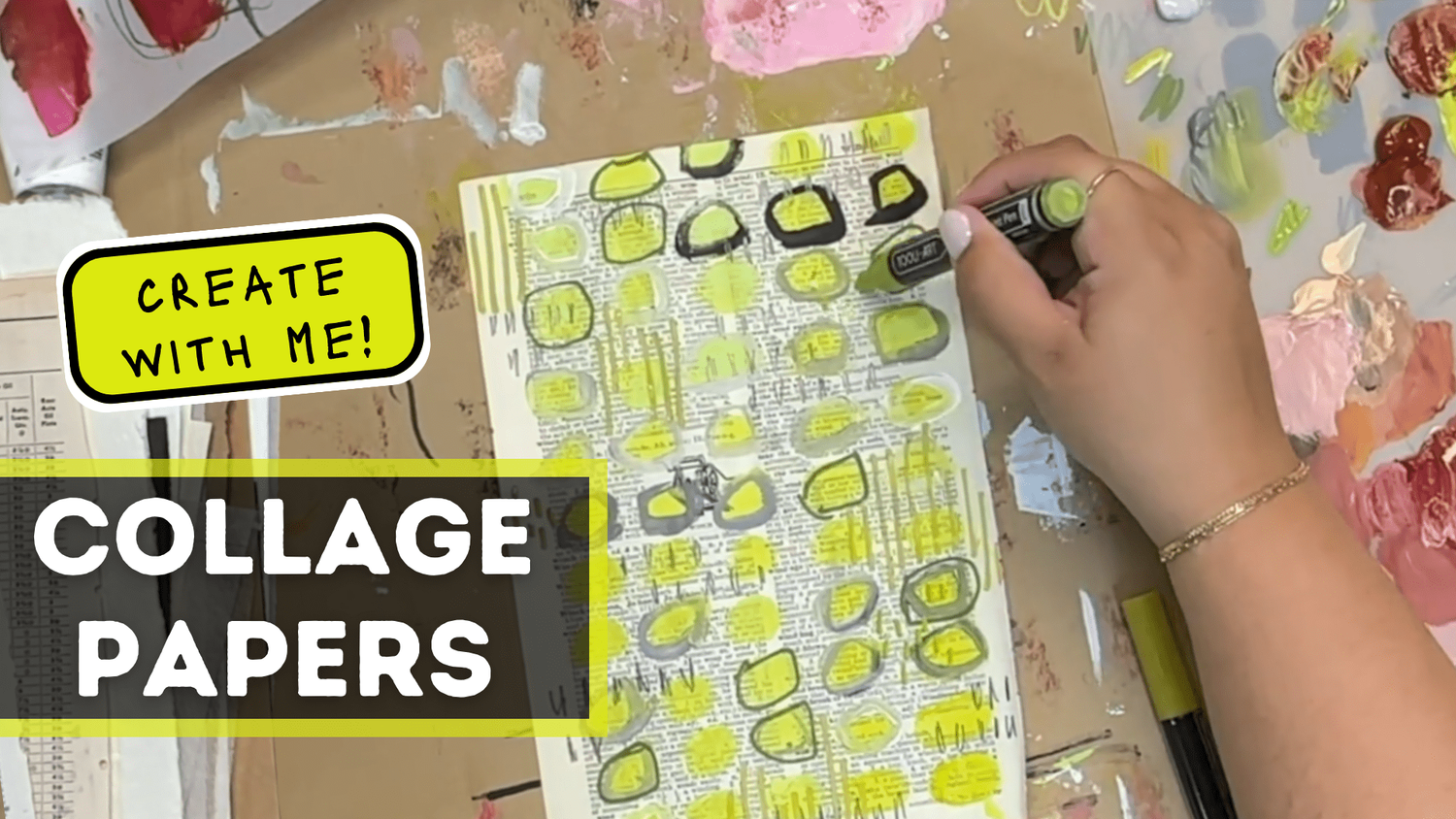Create Collage Papers with Me | Overcoming Self Doubt — BB Henry Art