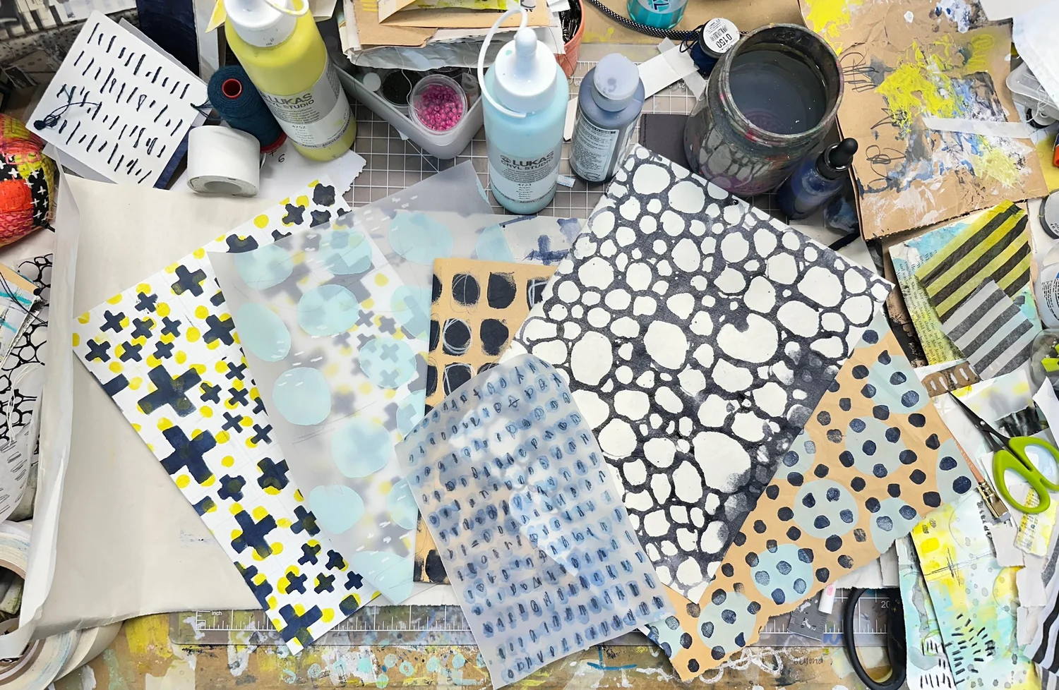 Creating low effort collage papers — BB Henry Art