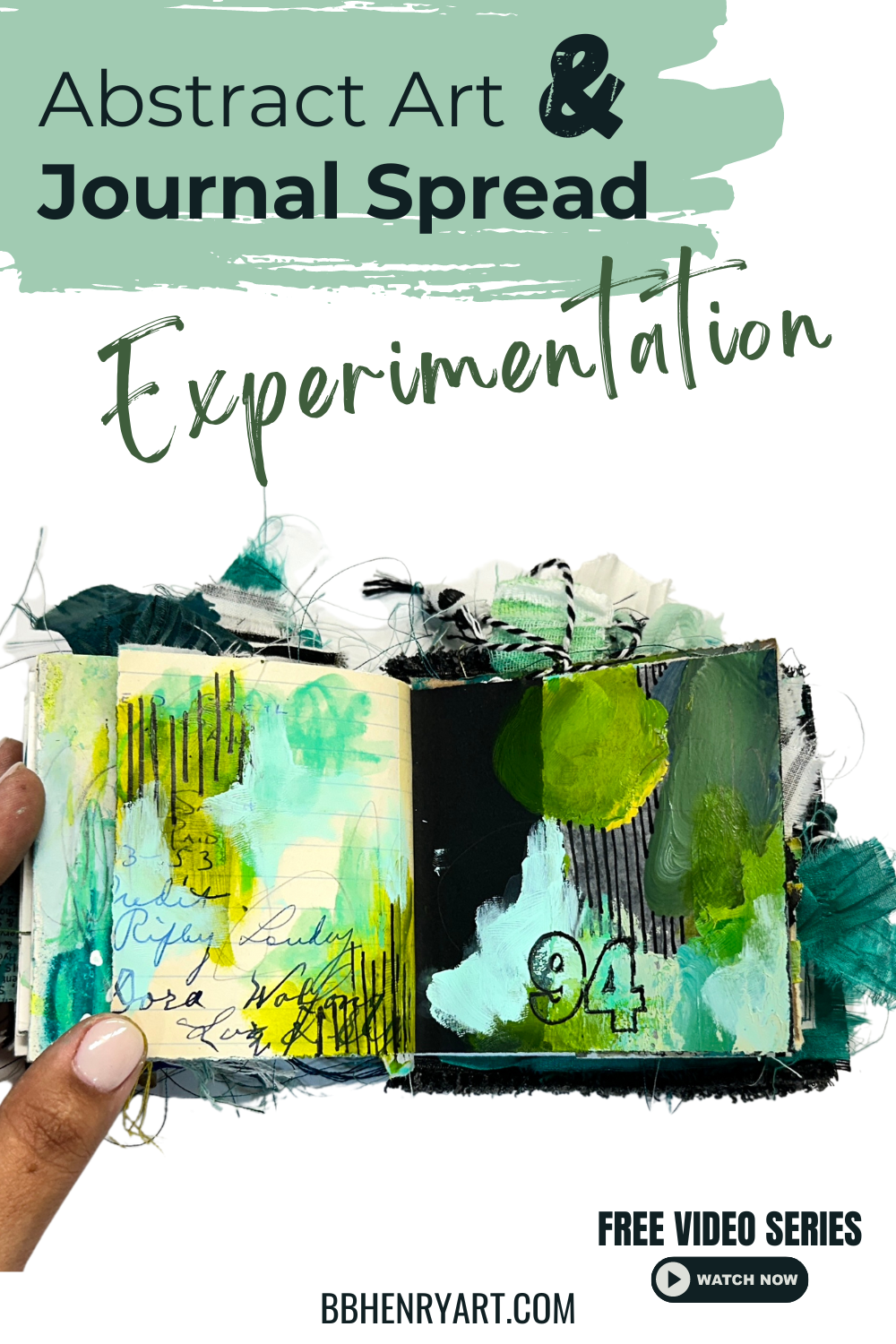 Abstract Art & Journal Spread Experimentation — BB Henry Art