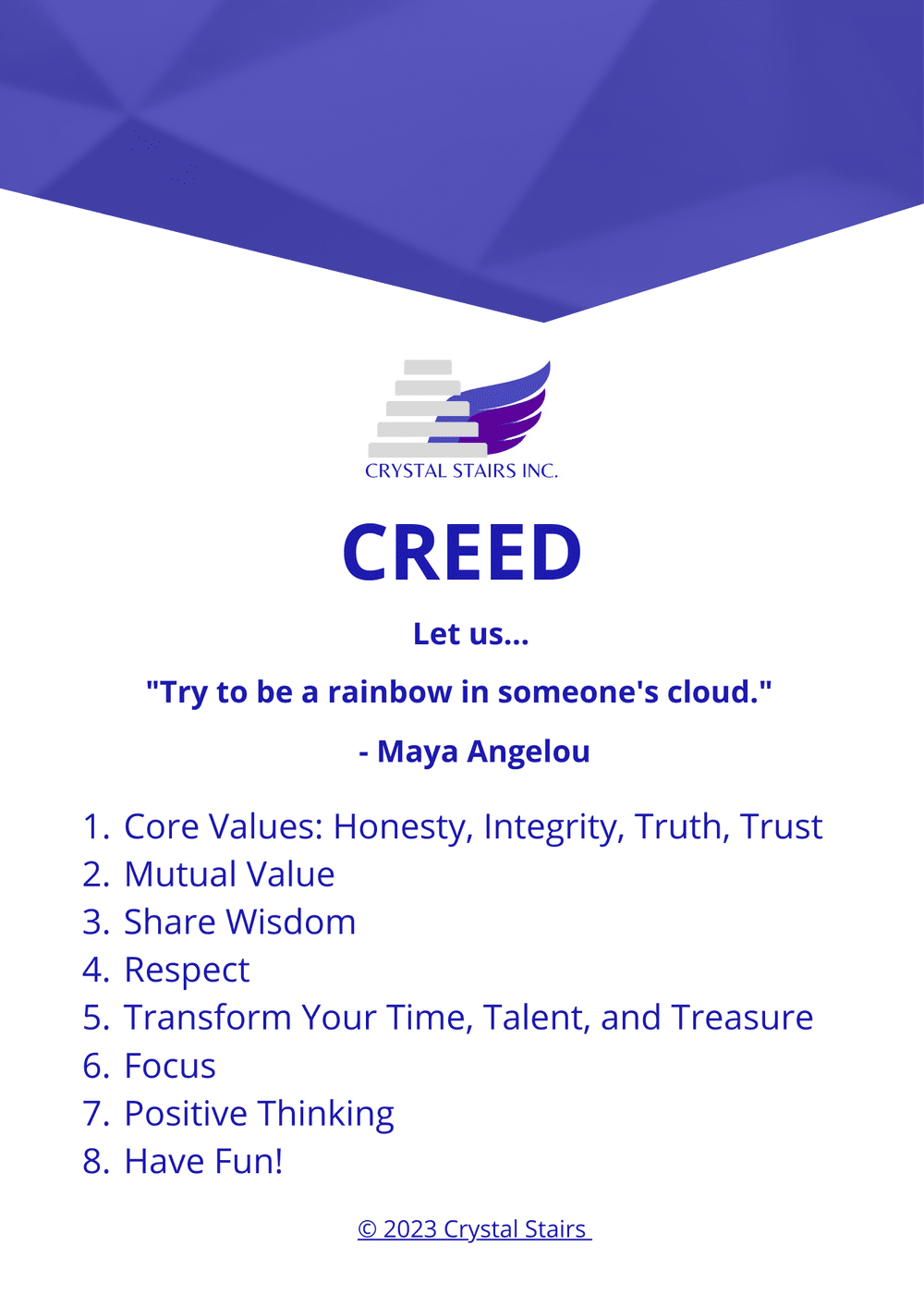 About Us — Crystal Stairs & Encore Leadership