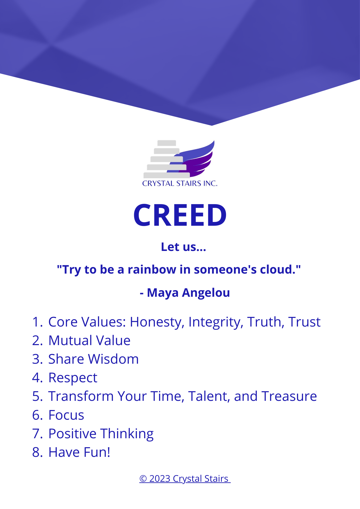 About Us — Crystal Stairs & Encore Leadership