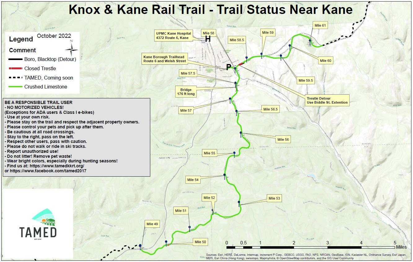 Map — TAMED - Trail Association of the McKean/Elk Divide