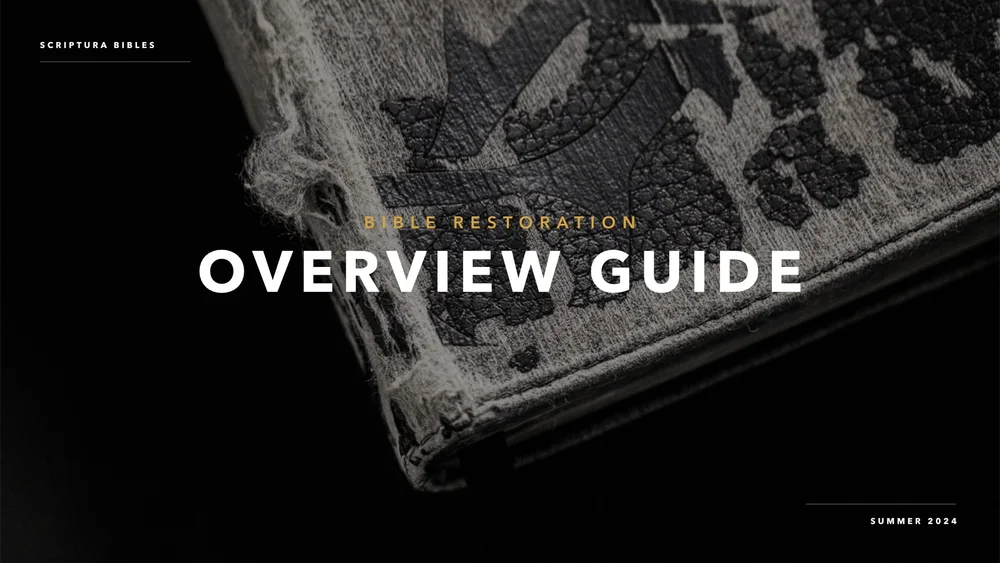 Scriptura Bibles — Bible Restoration Service