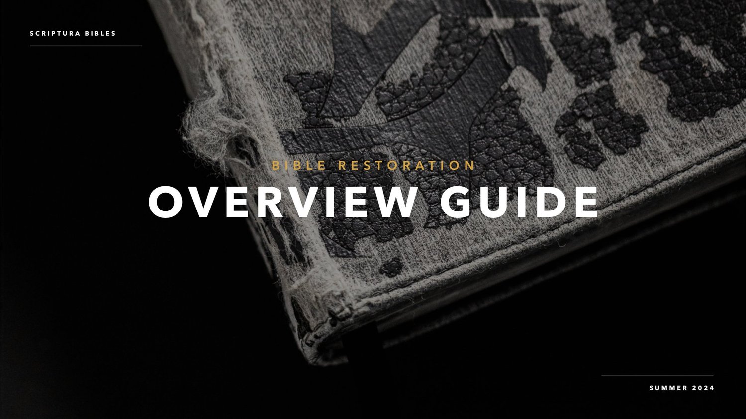 Scriptura Bibles — Bible Restoration Service
