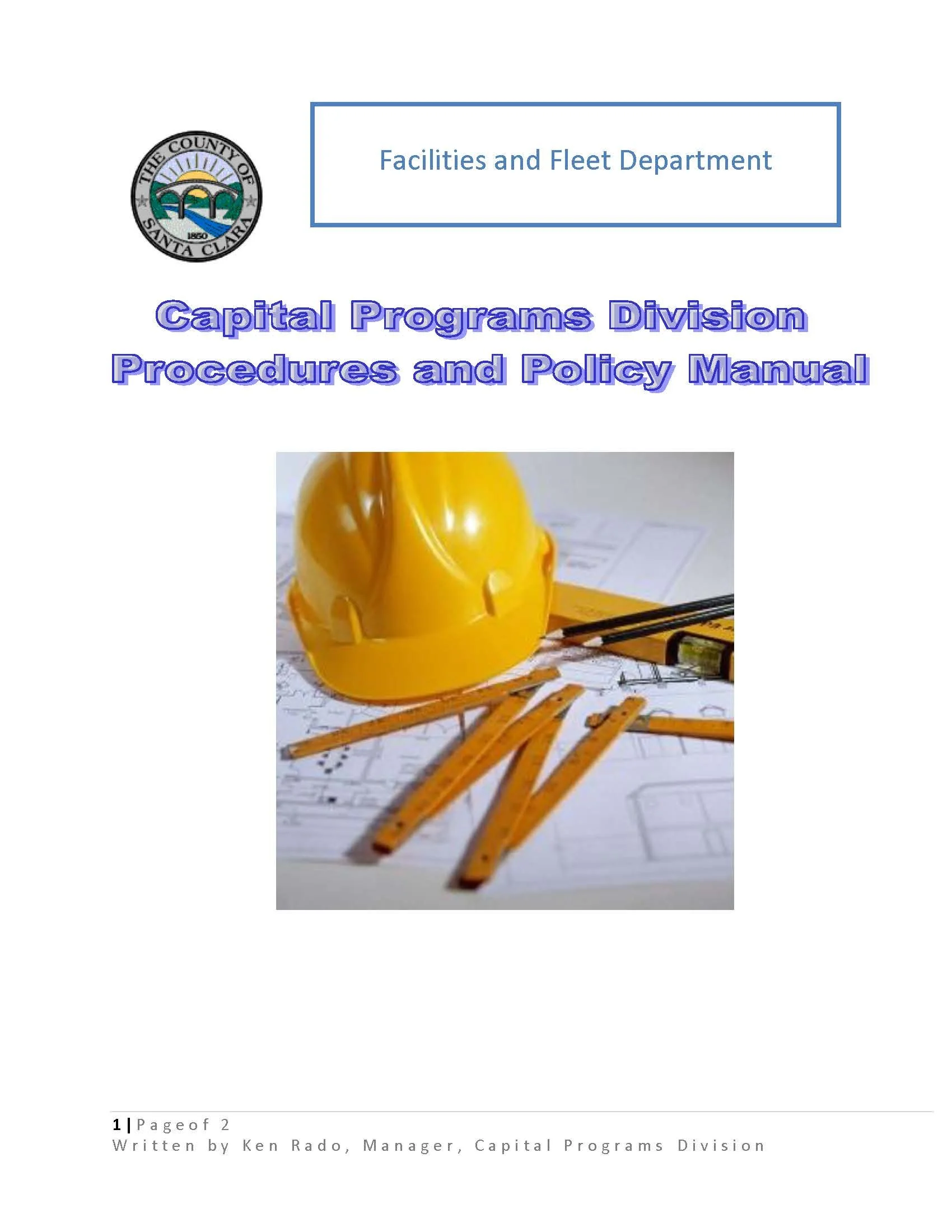 Santa Clara Procedure Manual — Rado Consulting®