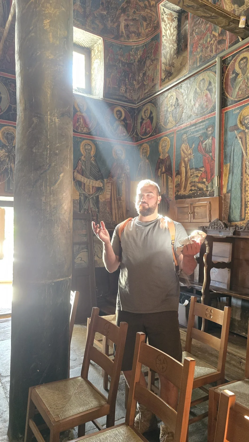 Visiting a hauntingly beautiful Greek Orthodox church with Nefeli Nine ...