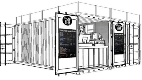 A Shipping Container Restaurant Makes a Great Drive-Thru — Elkay ...