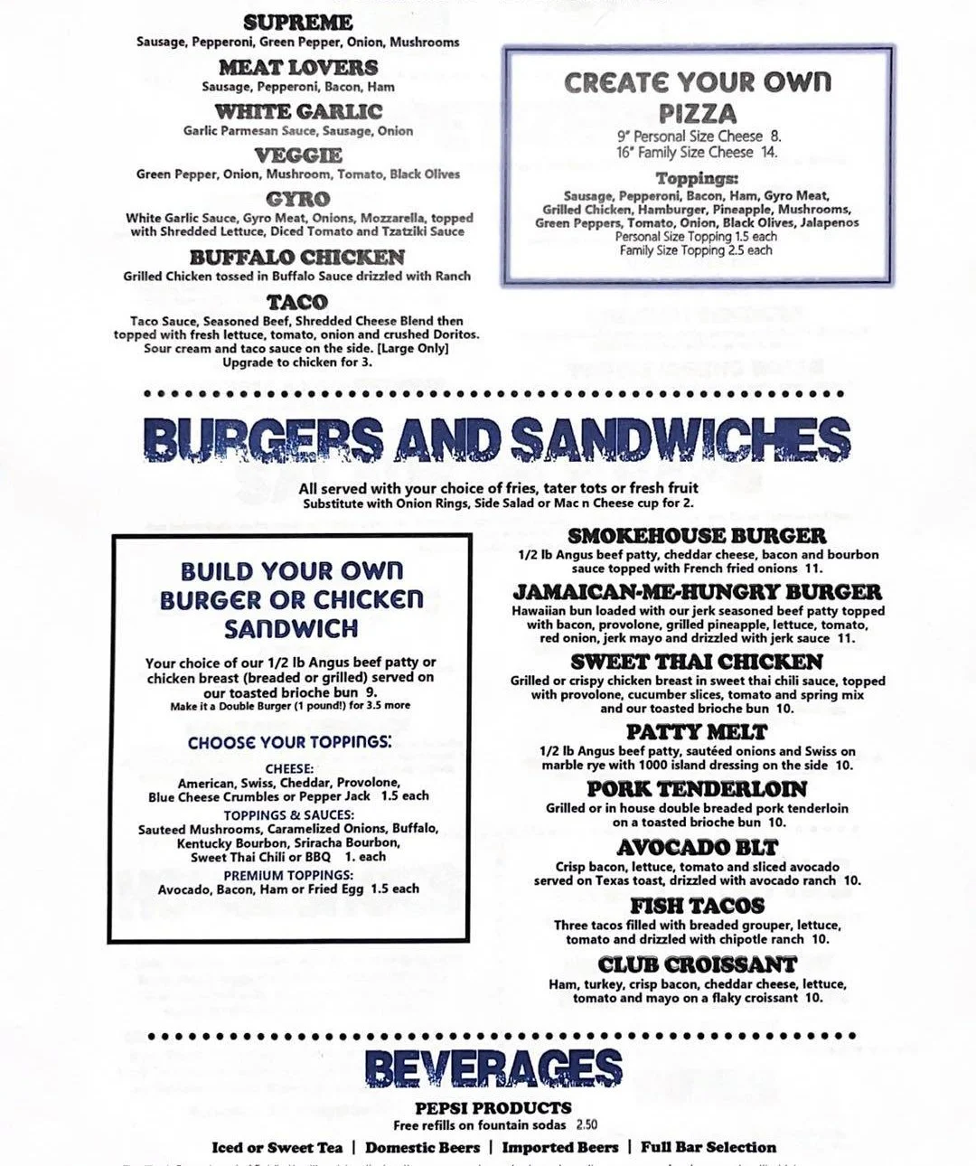 Casey's Pub Local Bar and Grill OPEN TO THE PUBLIC Full Menu BIG Raffle ...