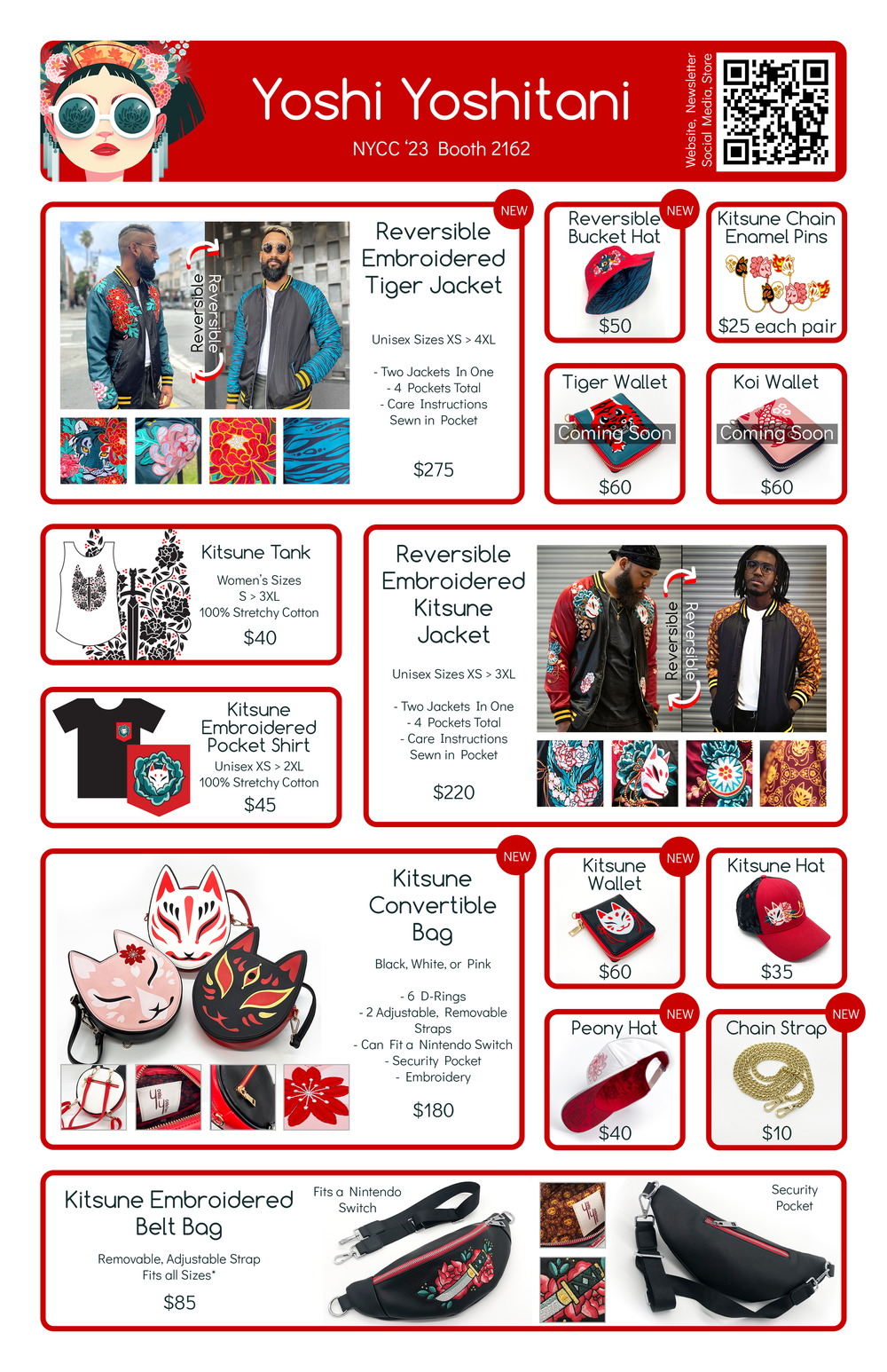 Merch Menu — Yoshi Yoshitani