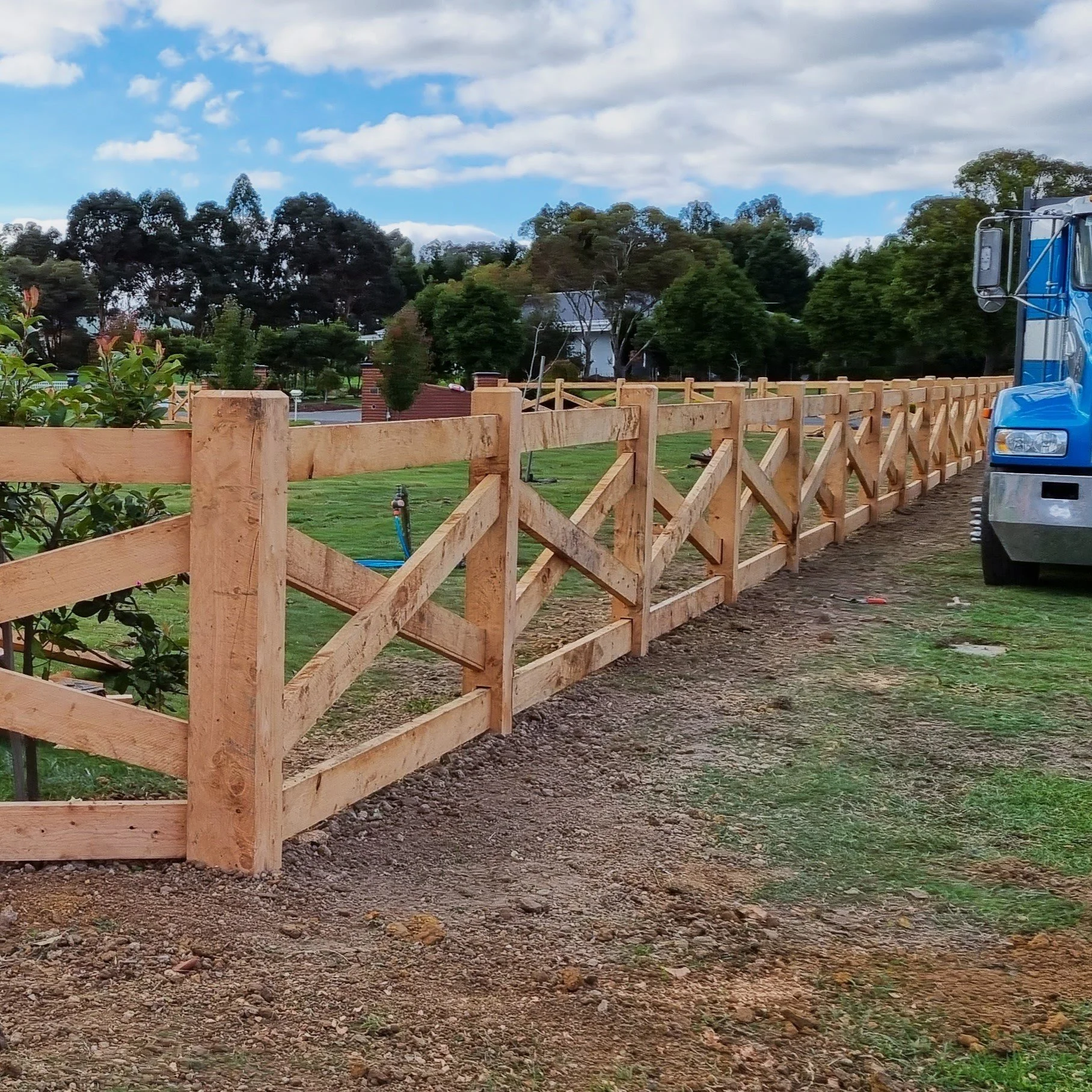 Post & Rail Fencing - Timber Post & Rail Fence | Strukta Fencing