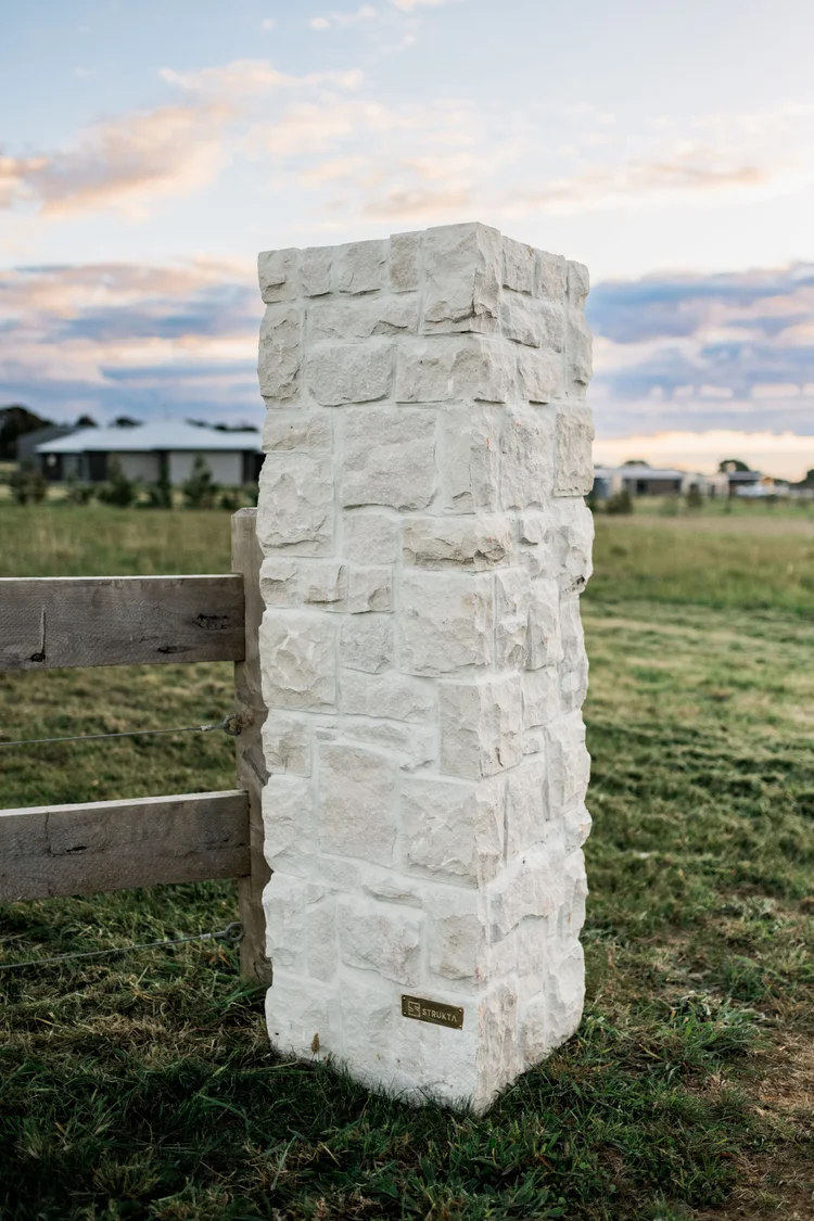 Natural Stone Pillars & Columns | Strukta Fencing — Strukta