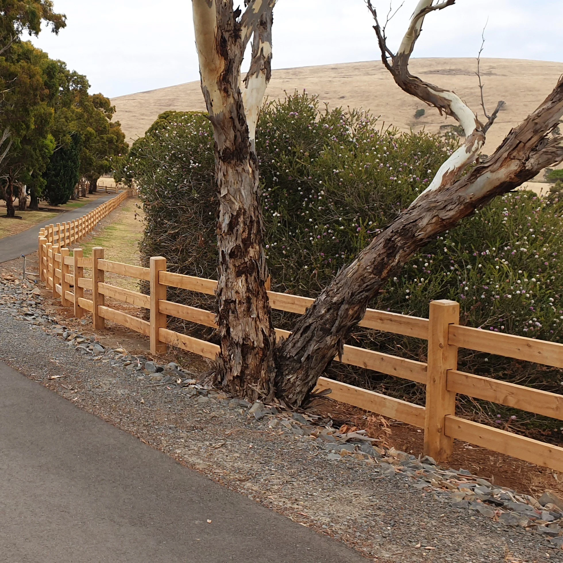 Post & Rail Fencing - Timber Post & Rail Fence | Strukta Fencing