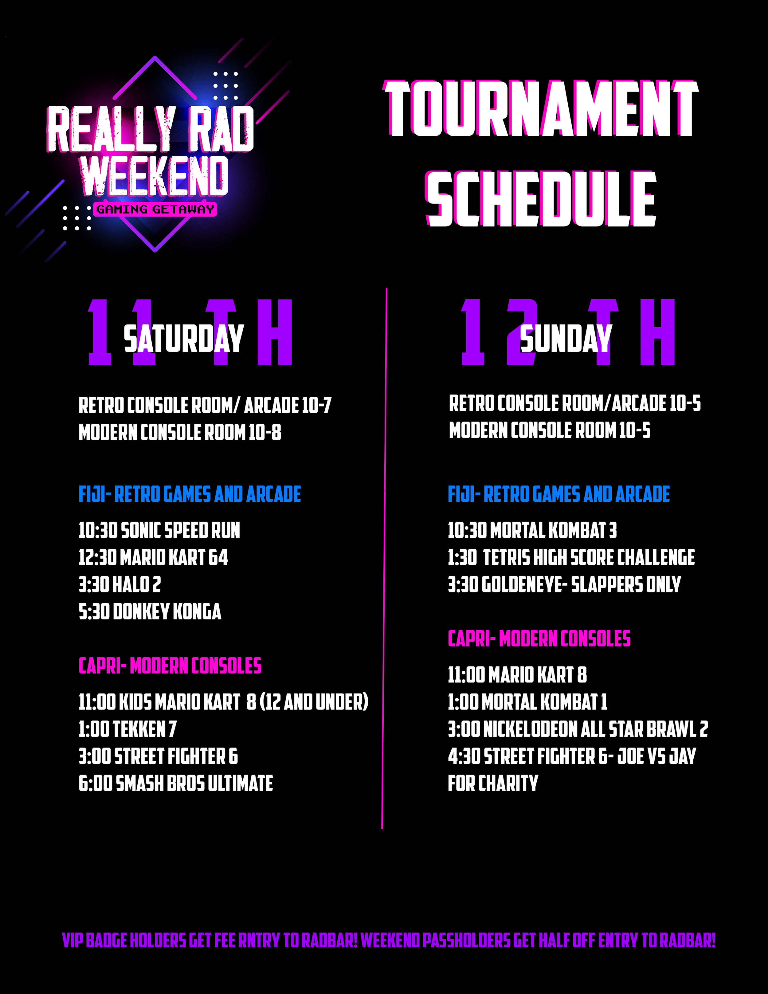 Tournaments — Really Rad Weekend