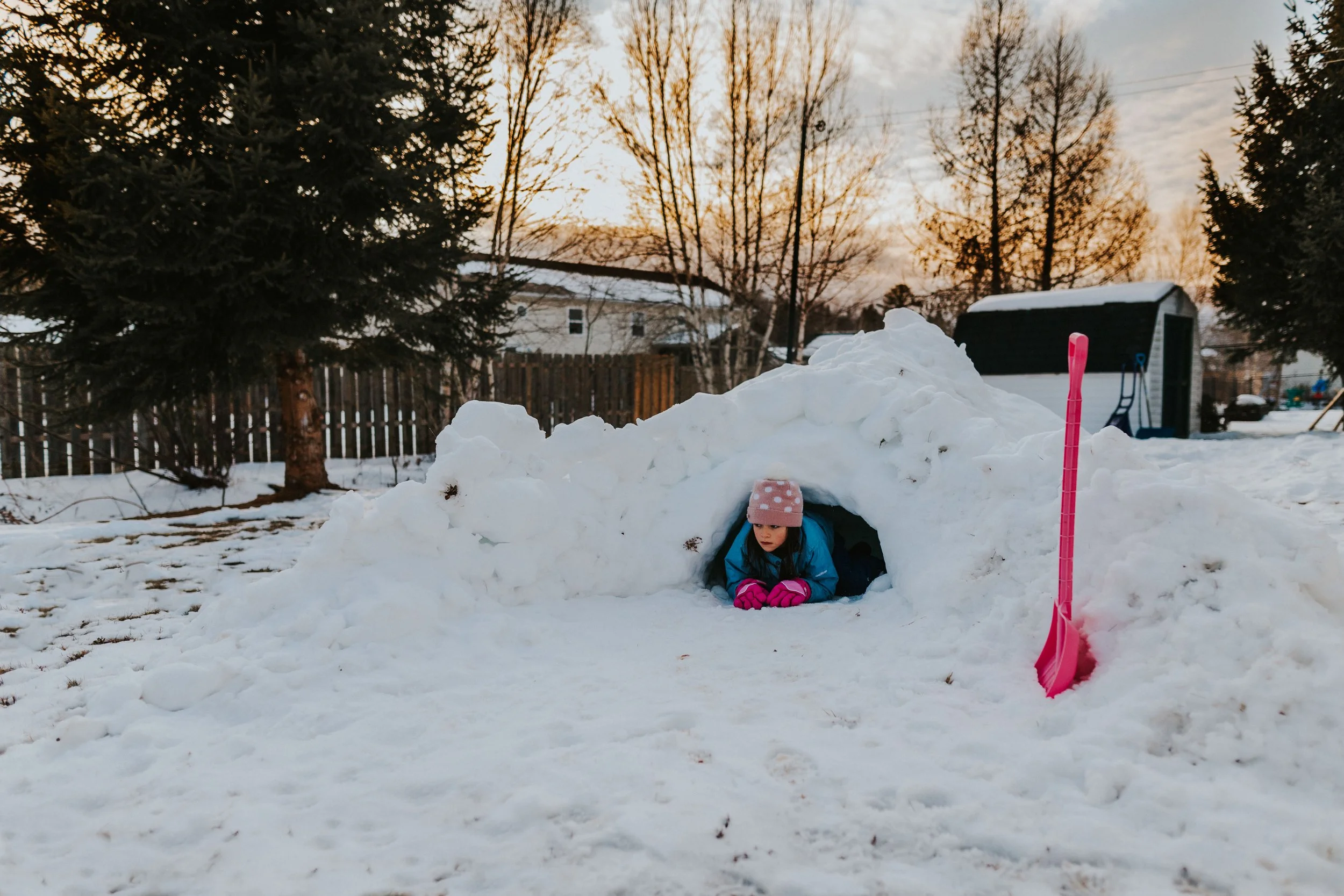30 Minutes in the Life | Backyard Igloo | Oromocto Photographer ...