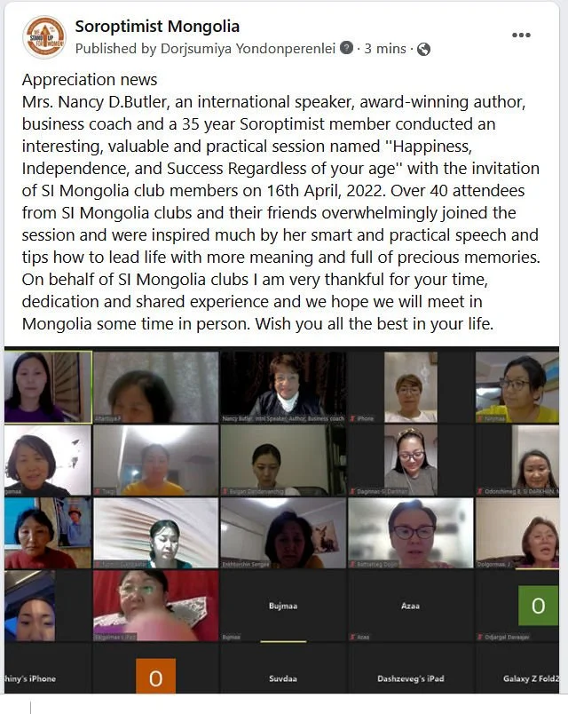 Soroptimist Nancy Butler Shares Highlights from CSW Experience ...