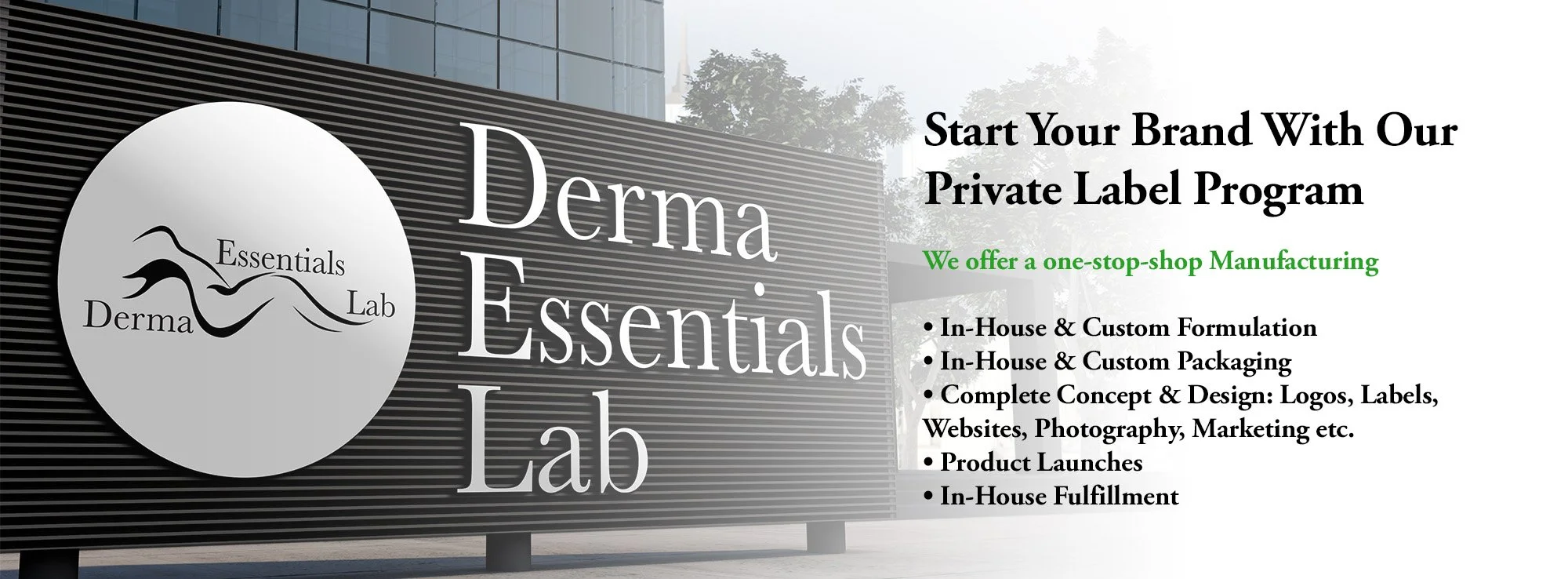 Private Label Program — Derma Essentials Lab