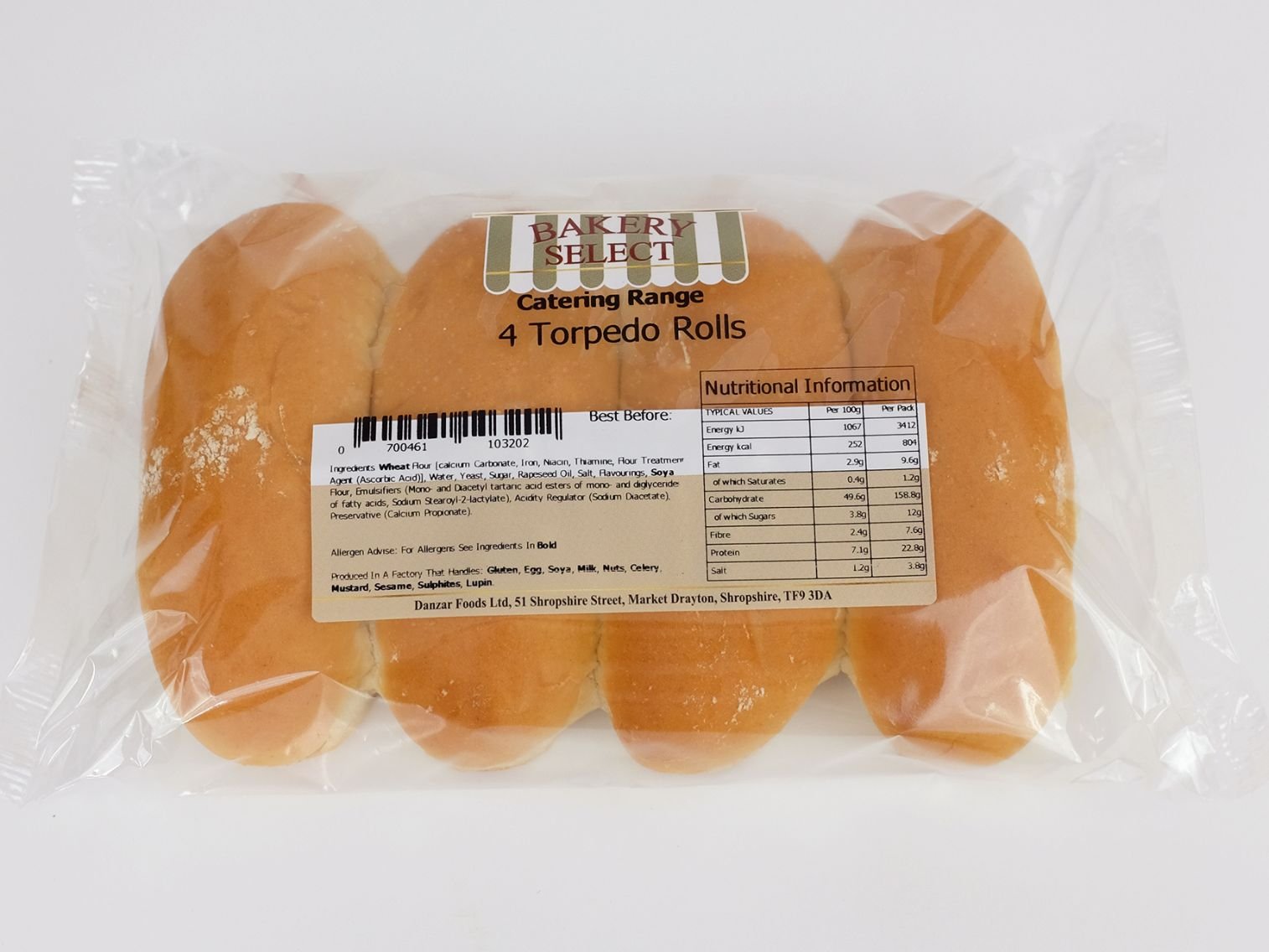 4 Torpedo Rolls - Case of 12 — Bread Du Jour