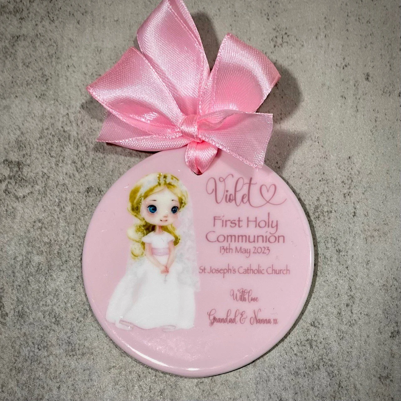 First Holy Communion Ornamental Memento — Nowhere Else Creations